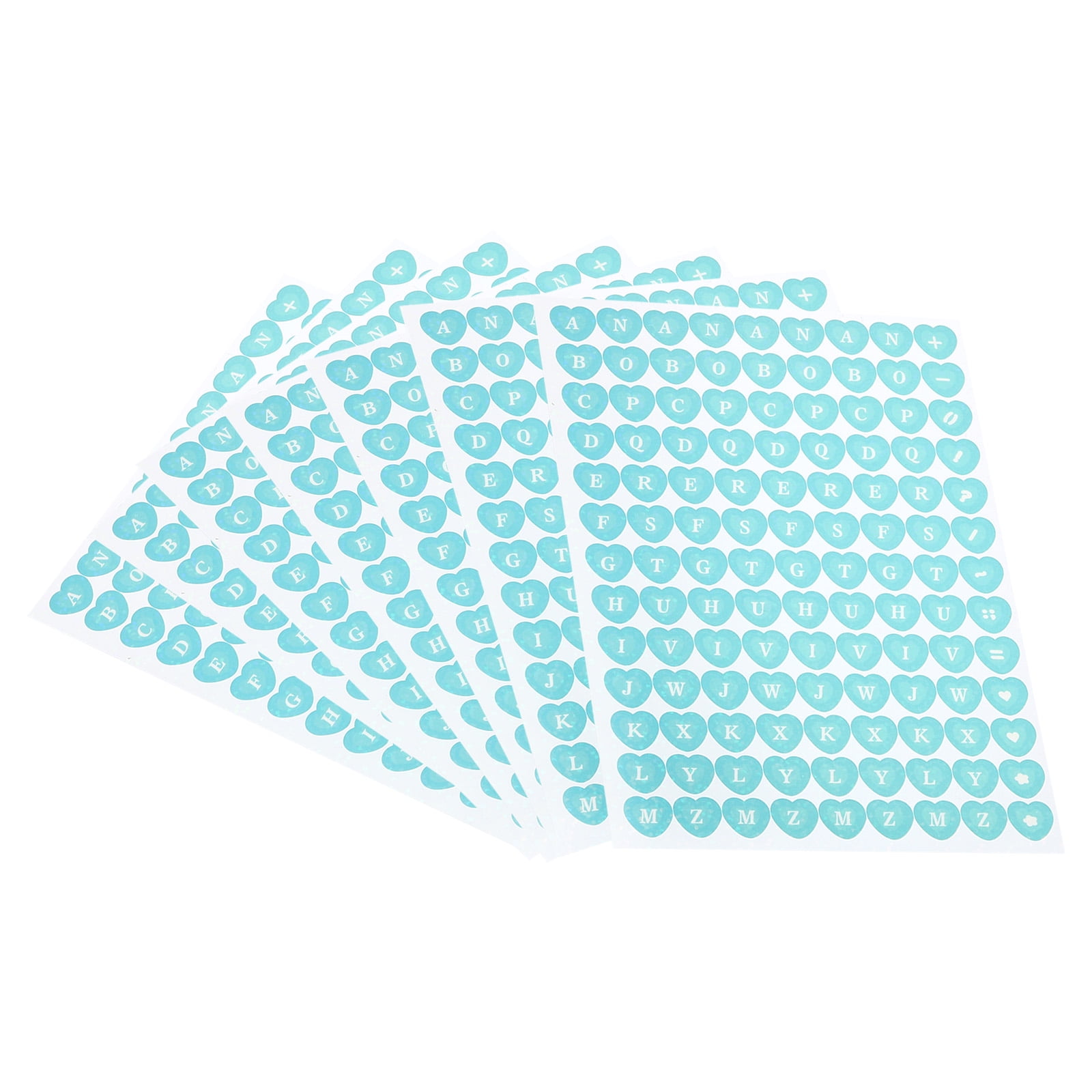 Uxcell Vinyl Self Adhesive Letter Sticker Decal Kit, Blue 117 Piece 7 ...