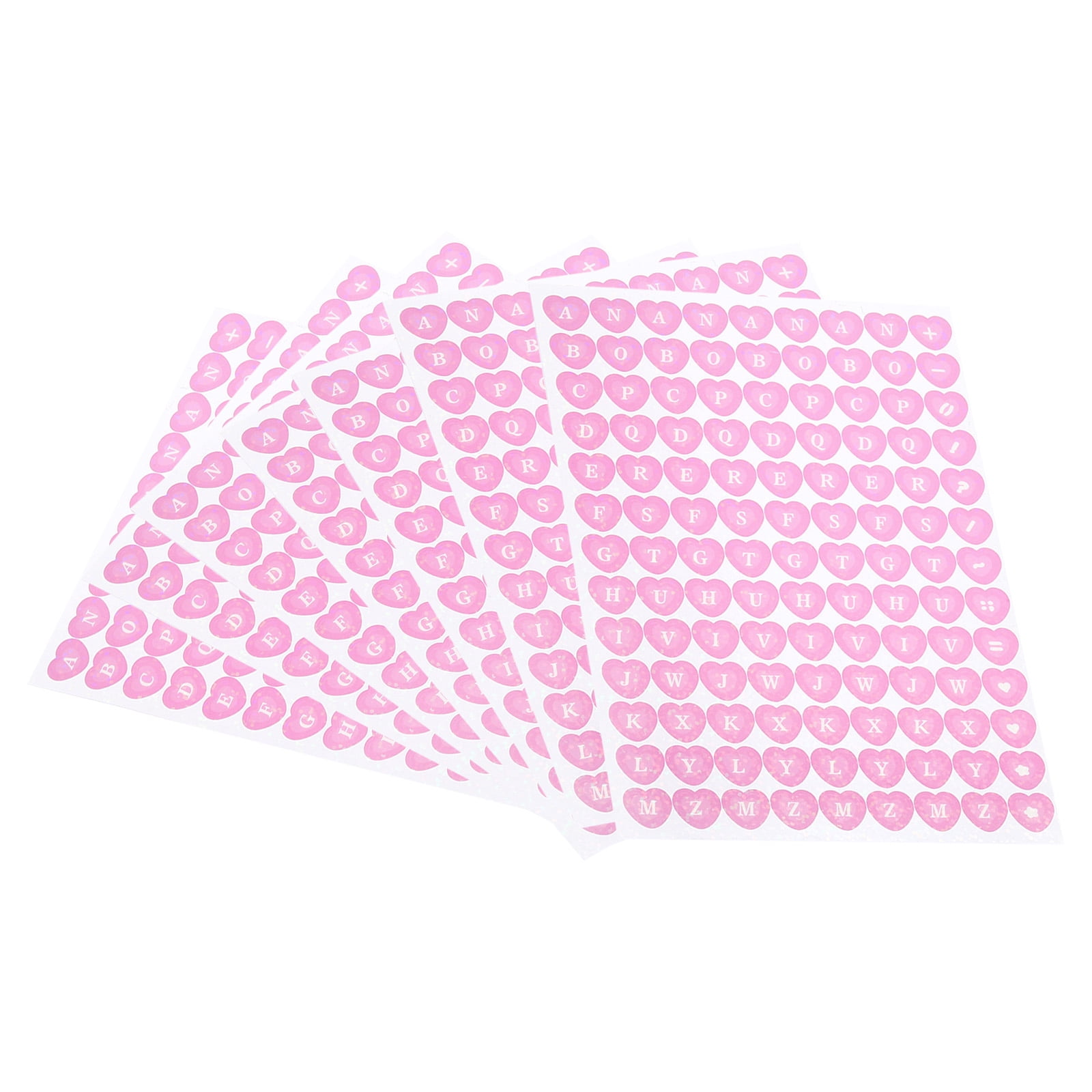 Uxcell Vinyl Self Adhesive Letter Sticker Decal Kit, Pink 117 Piece 7 ...