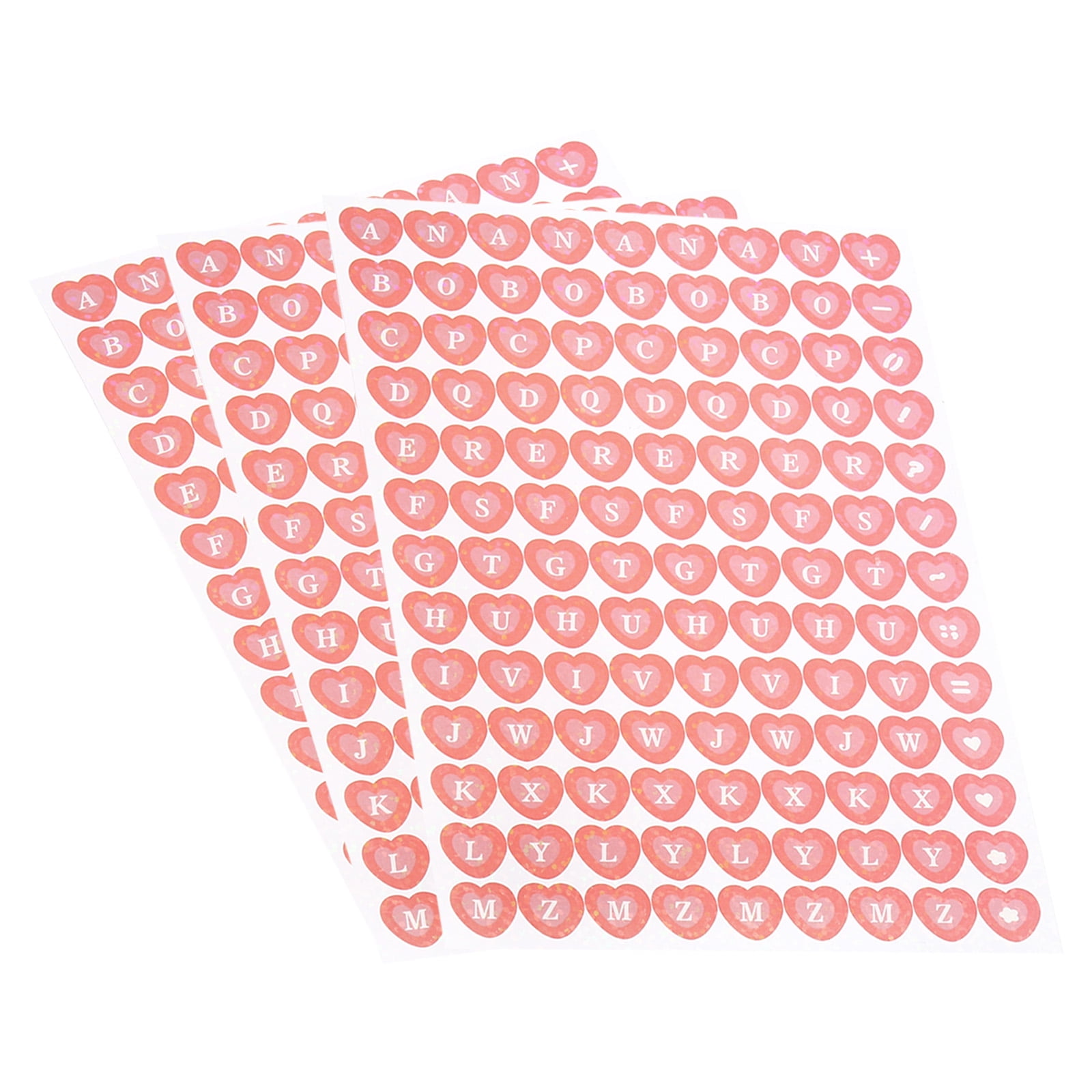 Uxcell Vinyl Self Adhesive Letter Sticker Decal Kit, Red 117 Piece 3 ...