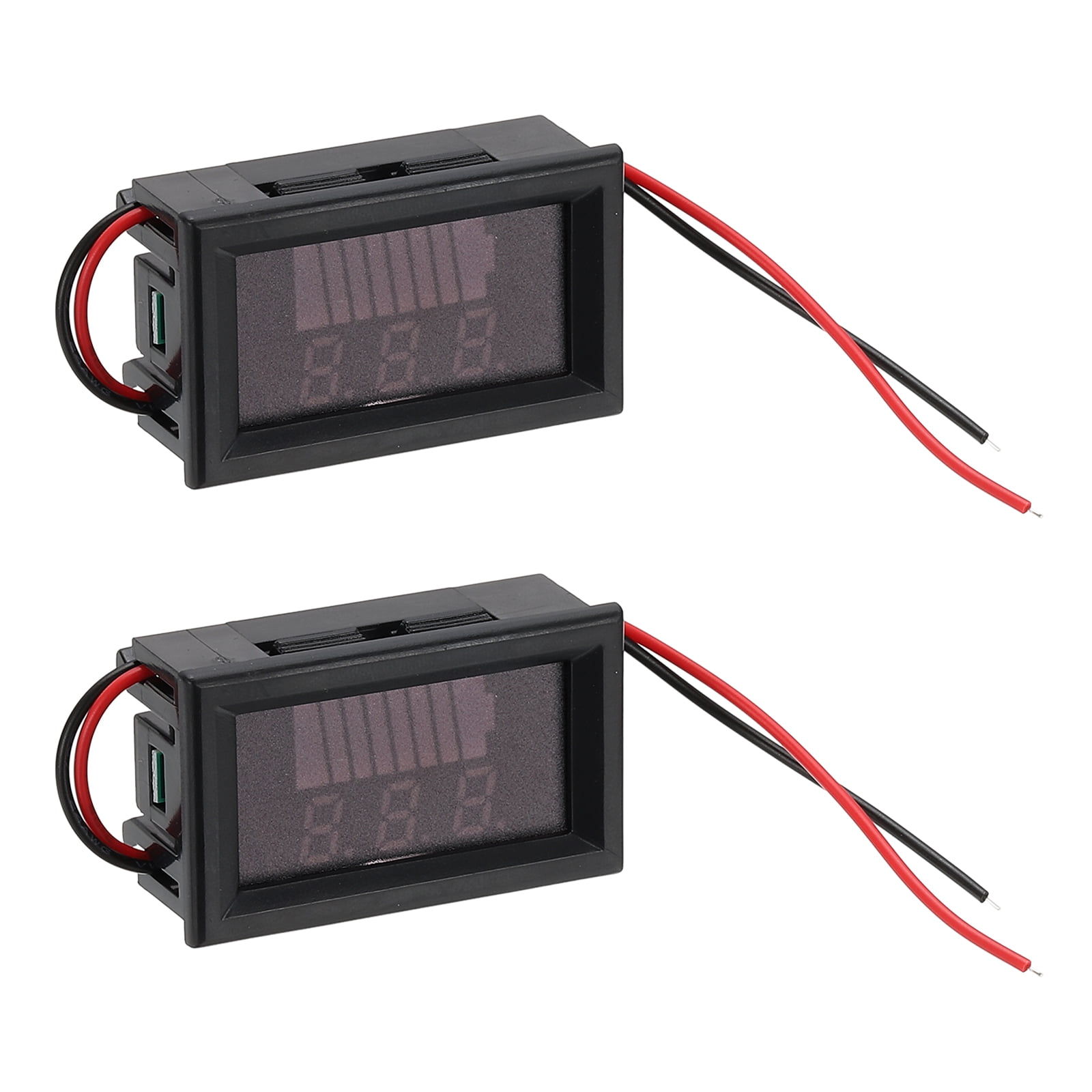 Uxcell Voltage Battery Monitor, 2 Pcs 12V-60V Universal Battery Meter ...