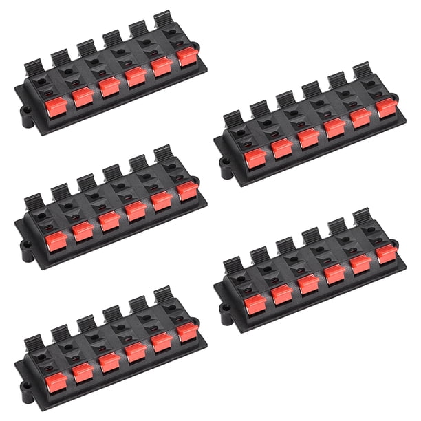 Uxcell WP12-03B Spring Speaker Terminal Clip Push Release Connector ...