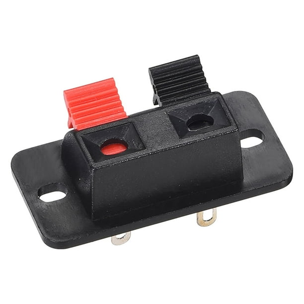 Uxcell WP2-204 2 Way Spring Speaker Terminal Clip Push Release ...