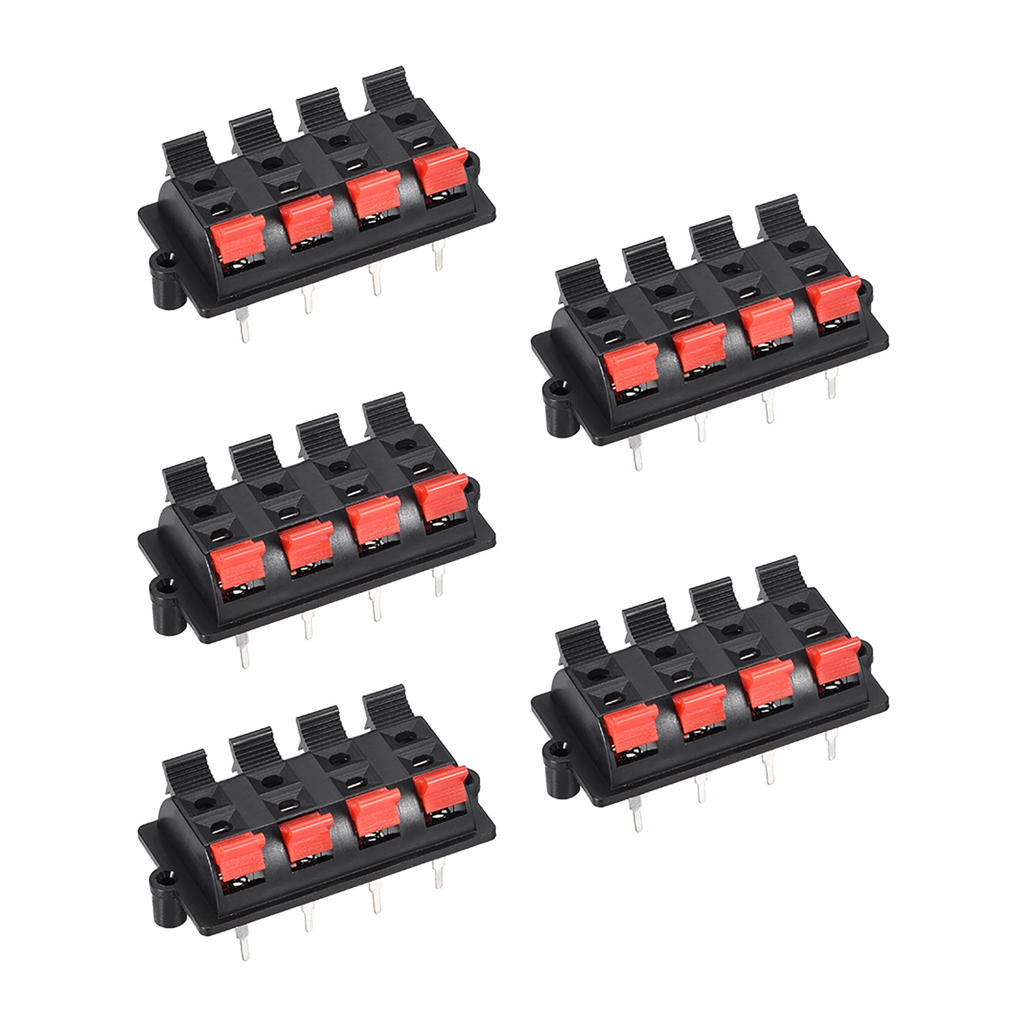 Uxcell WP8-03 Spring Speaker Terminal Clip Push Release Connector Strip ...