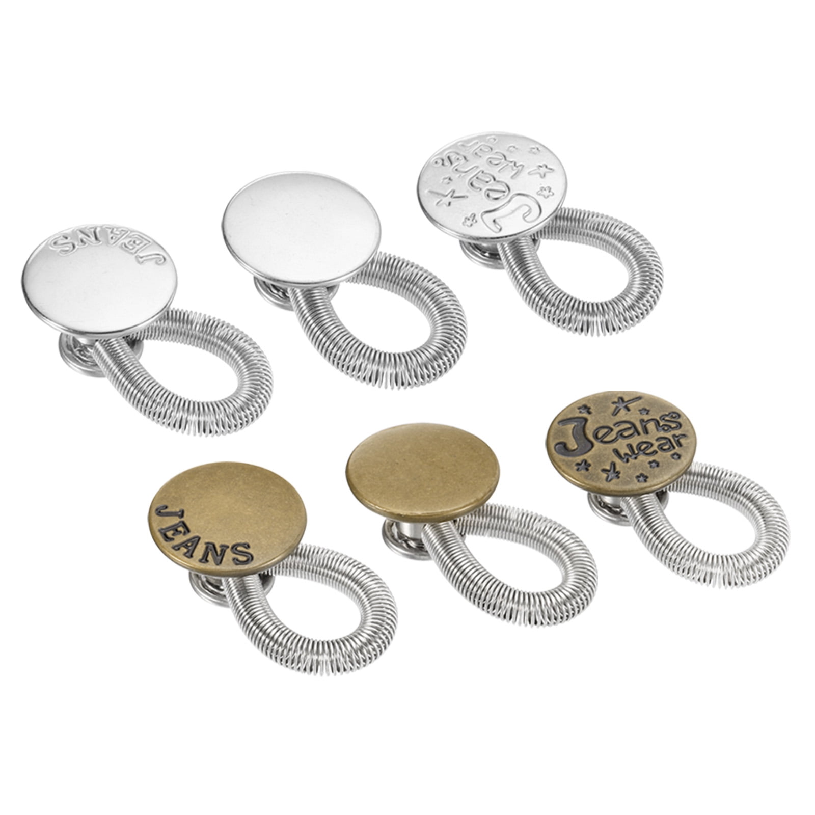 Uxcell Waist Extender Buckle Retractable Jeans Button Pins Pants ...