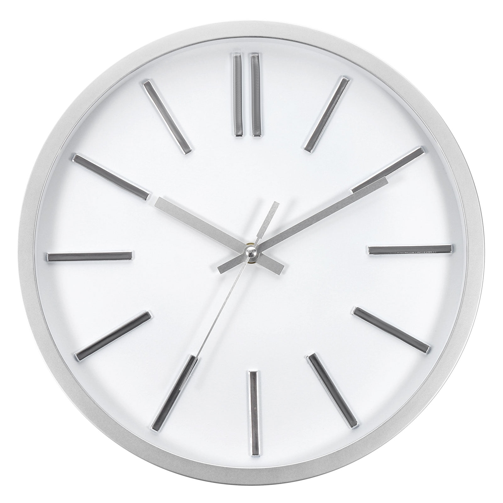 Uxcell Wall Clocks, Battery Operated Silent Non-Ticking Round 3D Wall ...