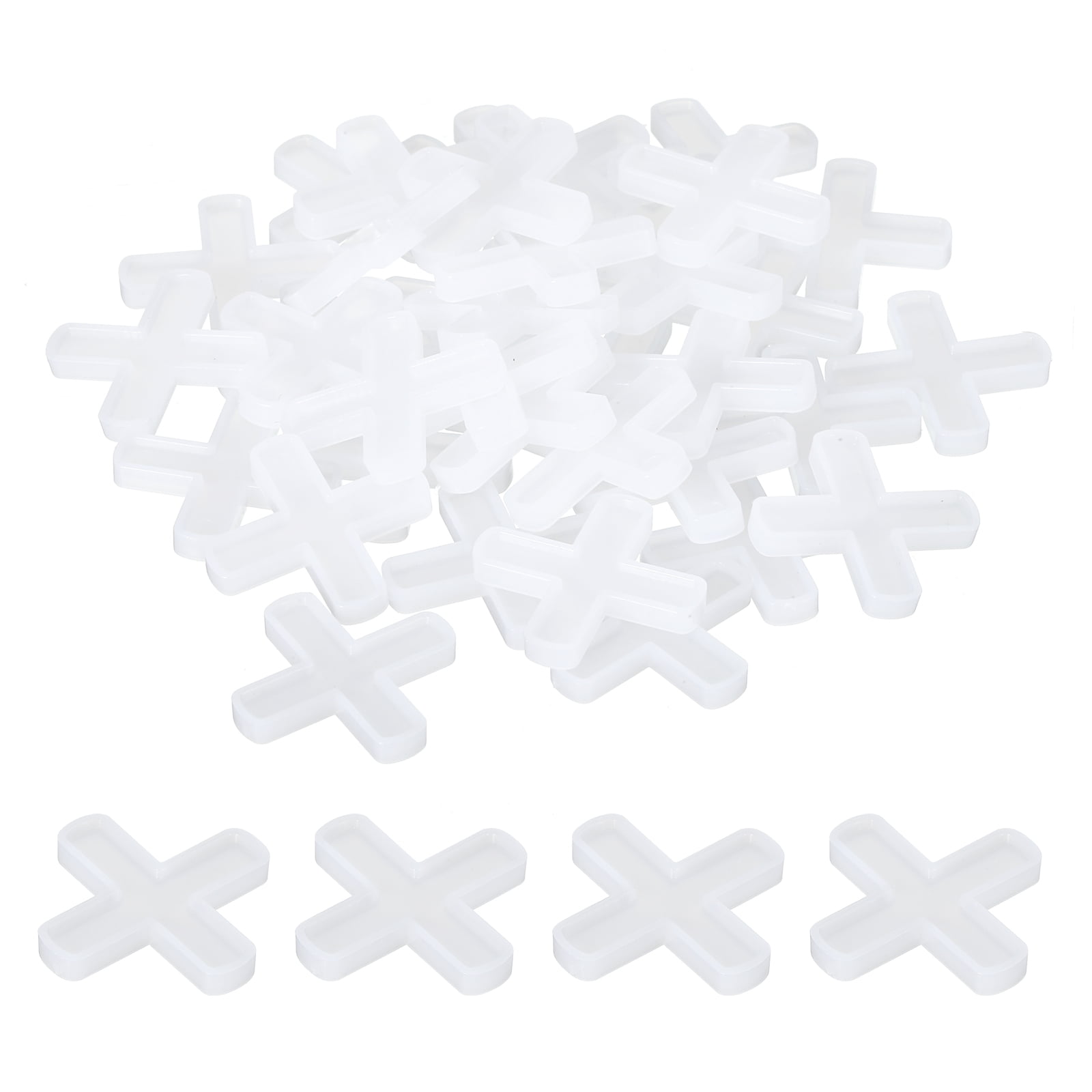 Uxcell Wall Floor Tile Plastic Cross Spacer Tile Spacers 6mm 1/4" White ...