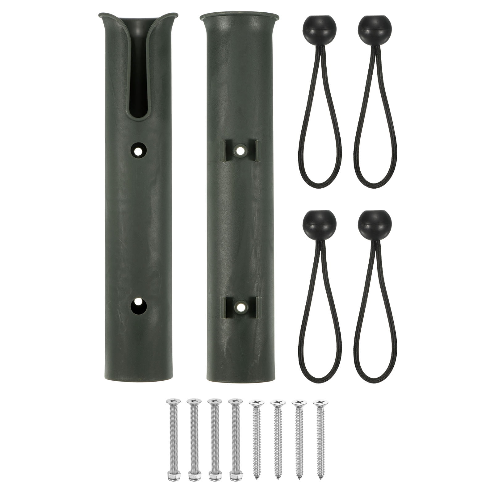 Uxcell Wall Mount Nylon Fishing Rod Holder Bracket 2 Pack with 4 Ball ...