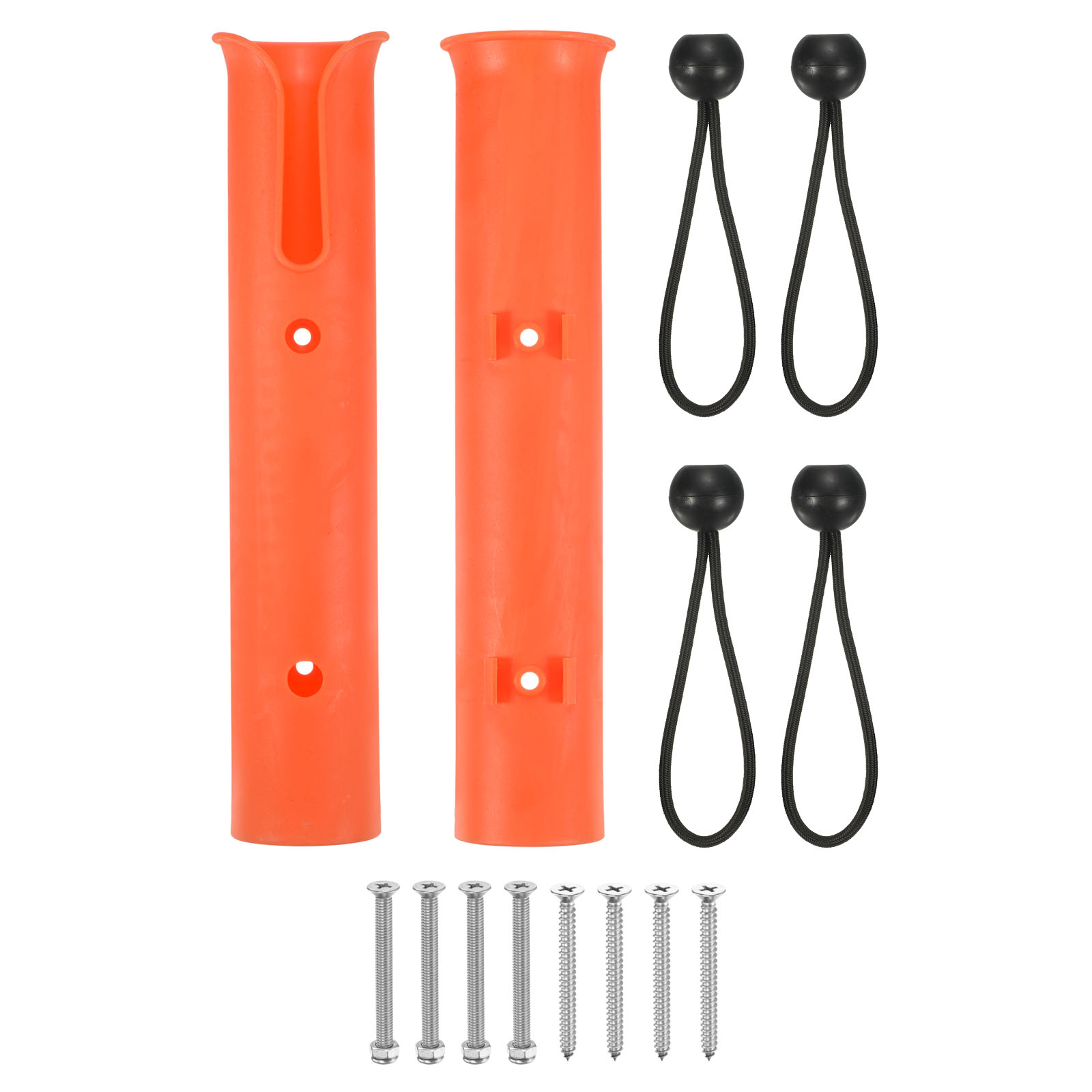 Uxcell Wall Mount Nylon Fishing Rod Holder Bracket 2 Pack with 4 Ball ...