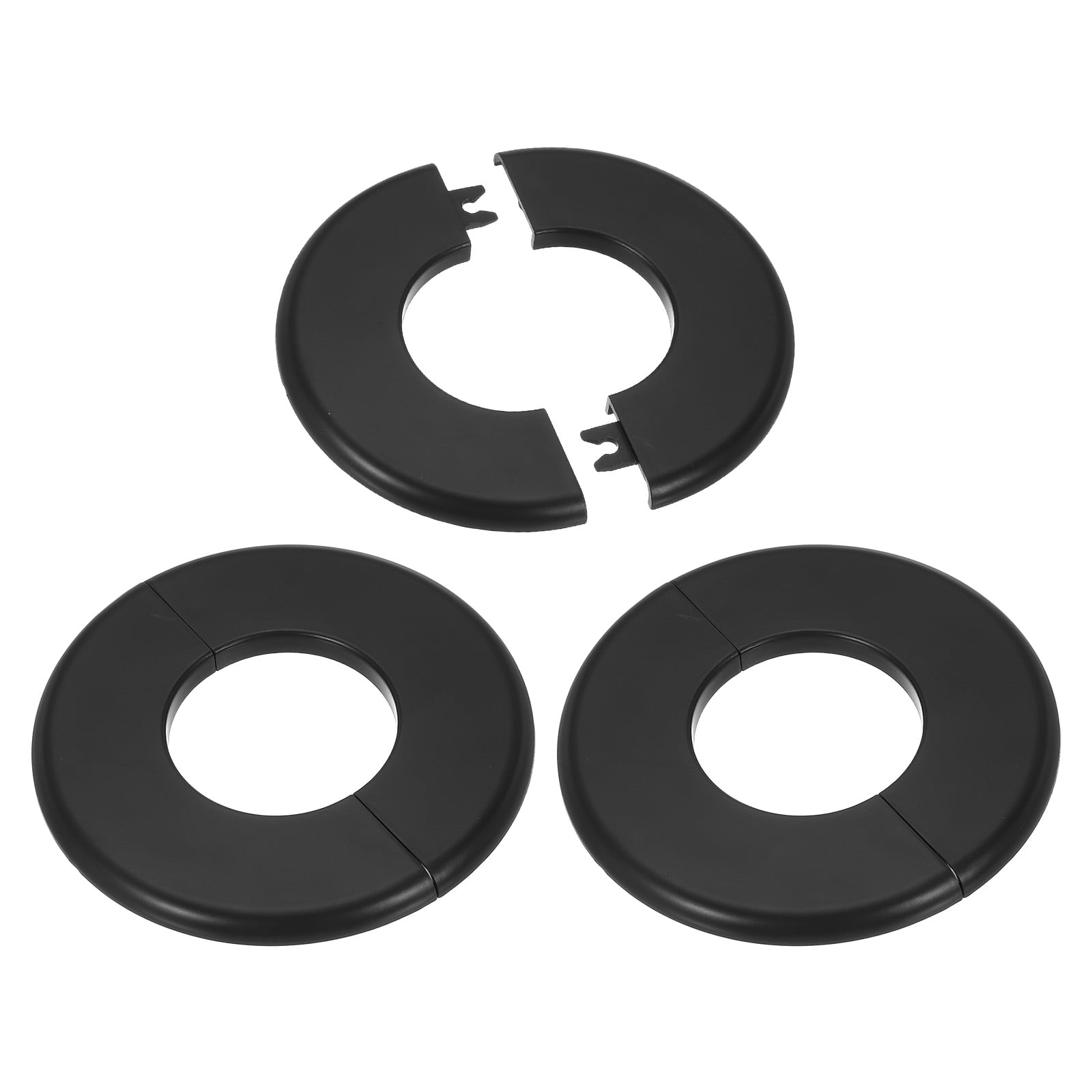 Uxcell Wall Split Flange ABS Round Self-Adhesive Escutcheon Plate Cover ...