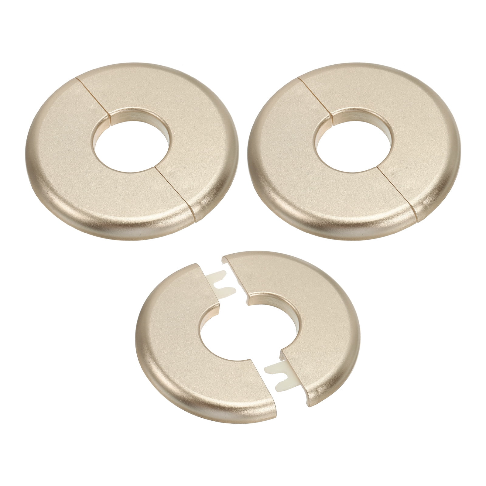 Uxcell Wall Split Flange ABS Round Self-Adhesive Escutcheon Plate Cover ...