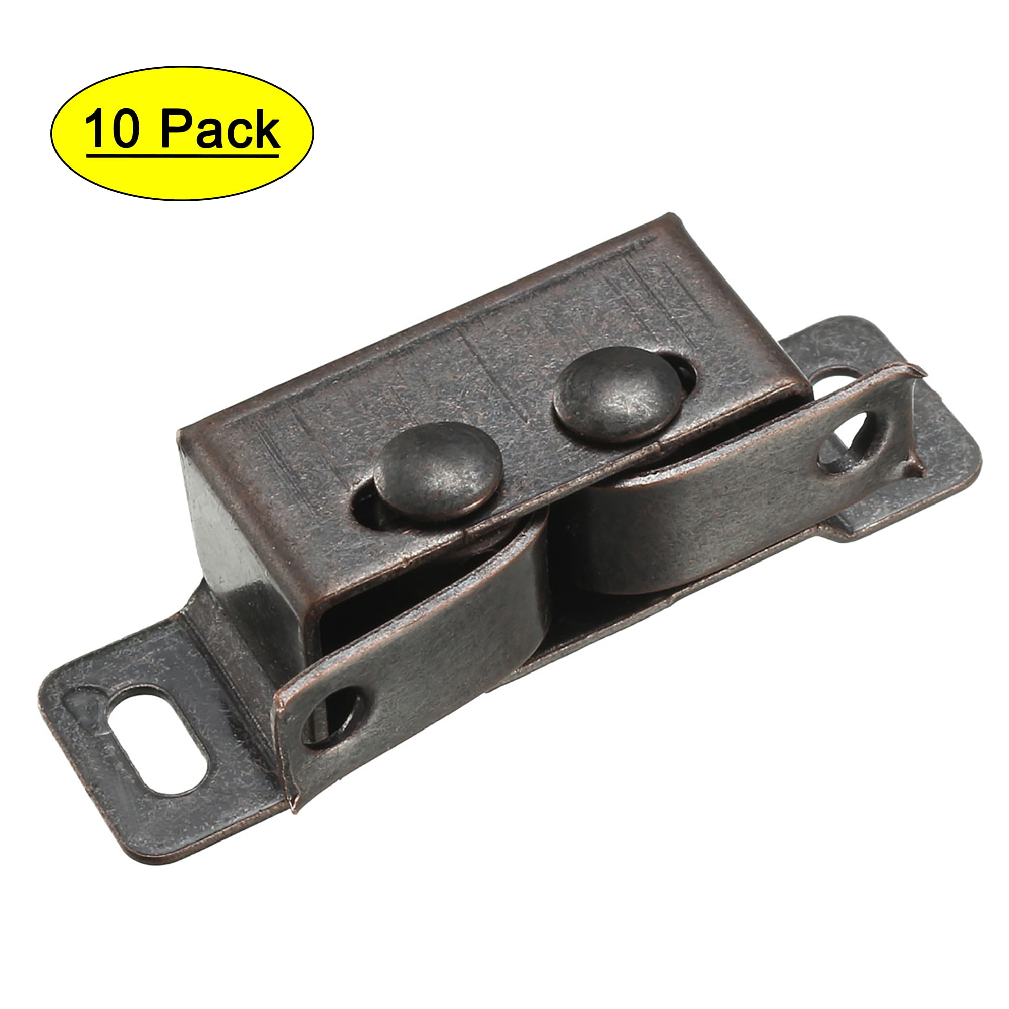 Uxcell Wardrobe Door Double Ball Roller Catch Latch Iron Copper Tone 10 ...