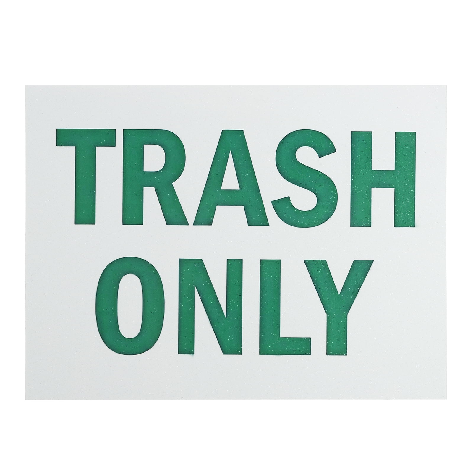 Uxcell Warning Sign 6x8", Aluminum Trash Only Sign Waterproof Rust Free ...