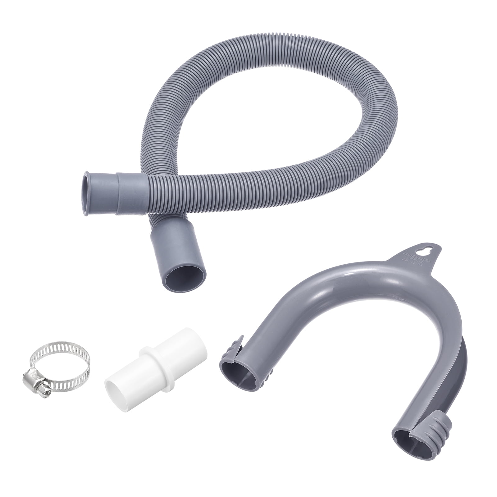 Uxcell Washing Machine Drain Hose Extension Kits 1.97ft Gray for ...