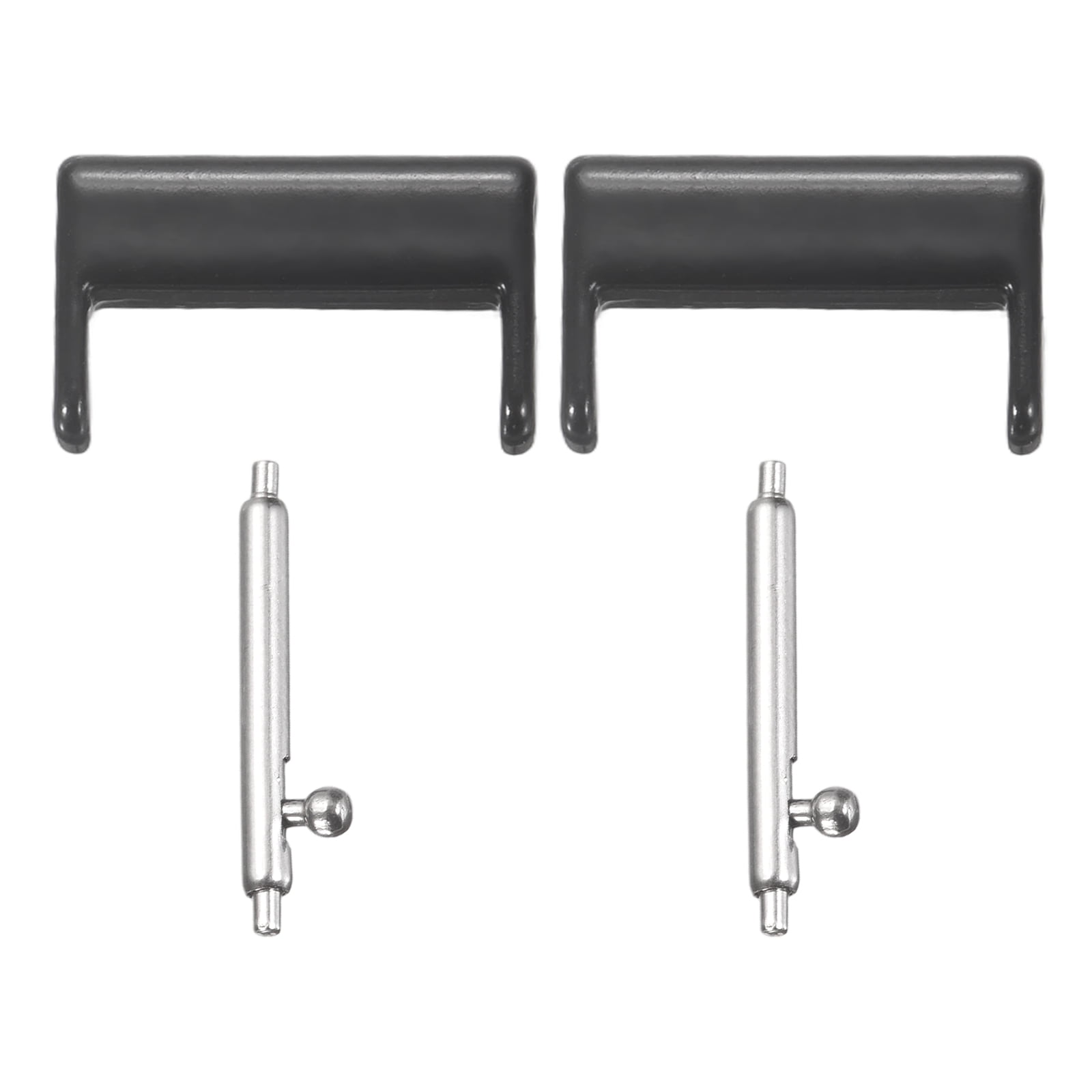 Uxcell Watch Band Connectors (10mm, Black) Universal Stainless Steel ...