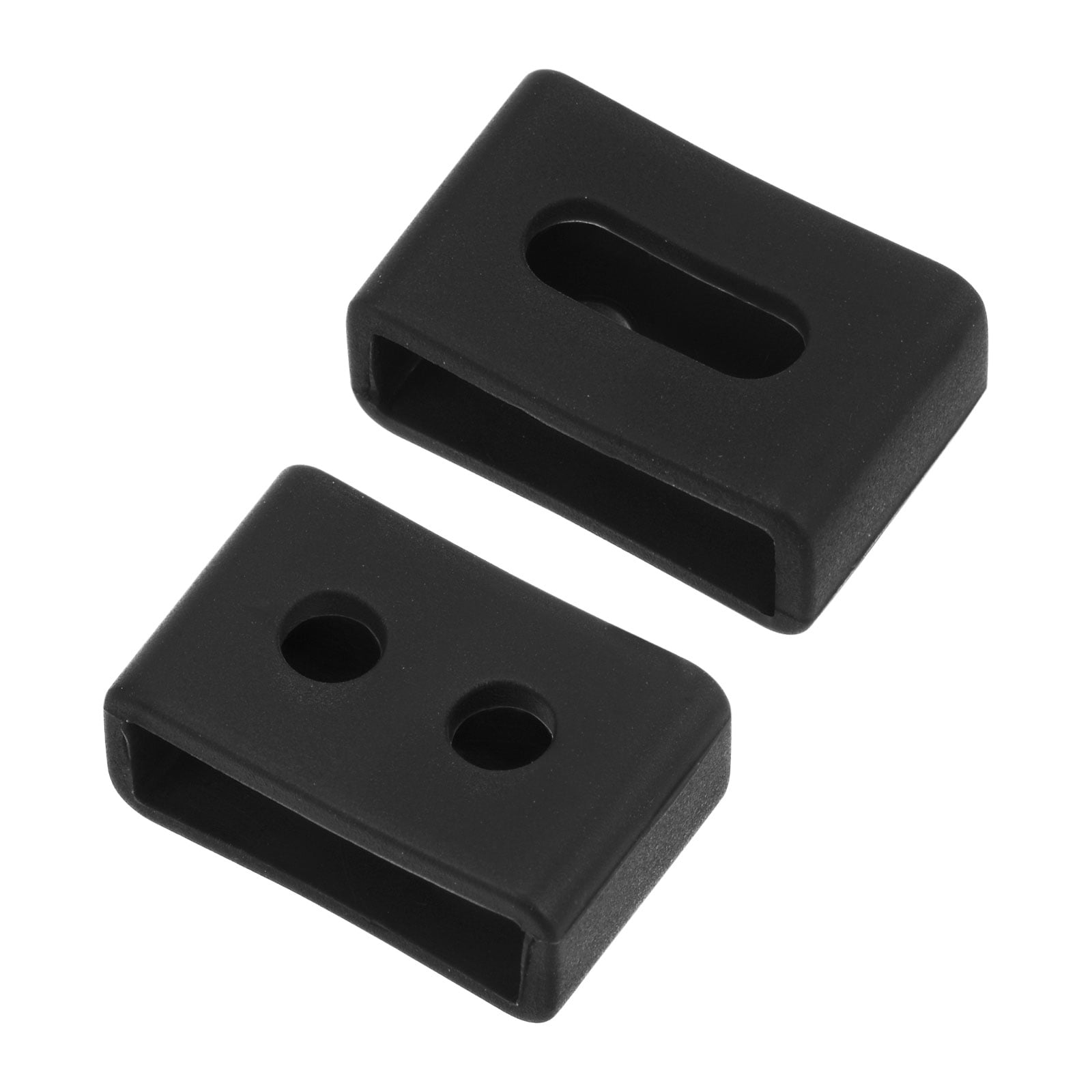 Uxcell Watch Band Strap Loops Silicone for 16mm Width Watch Band, Black ...