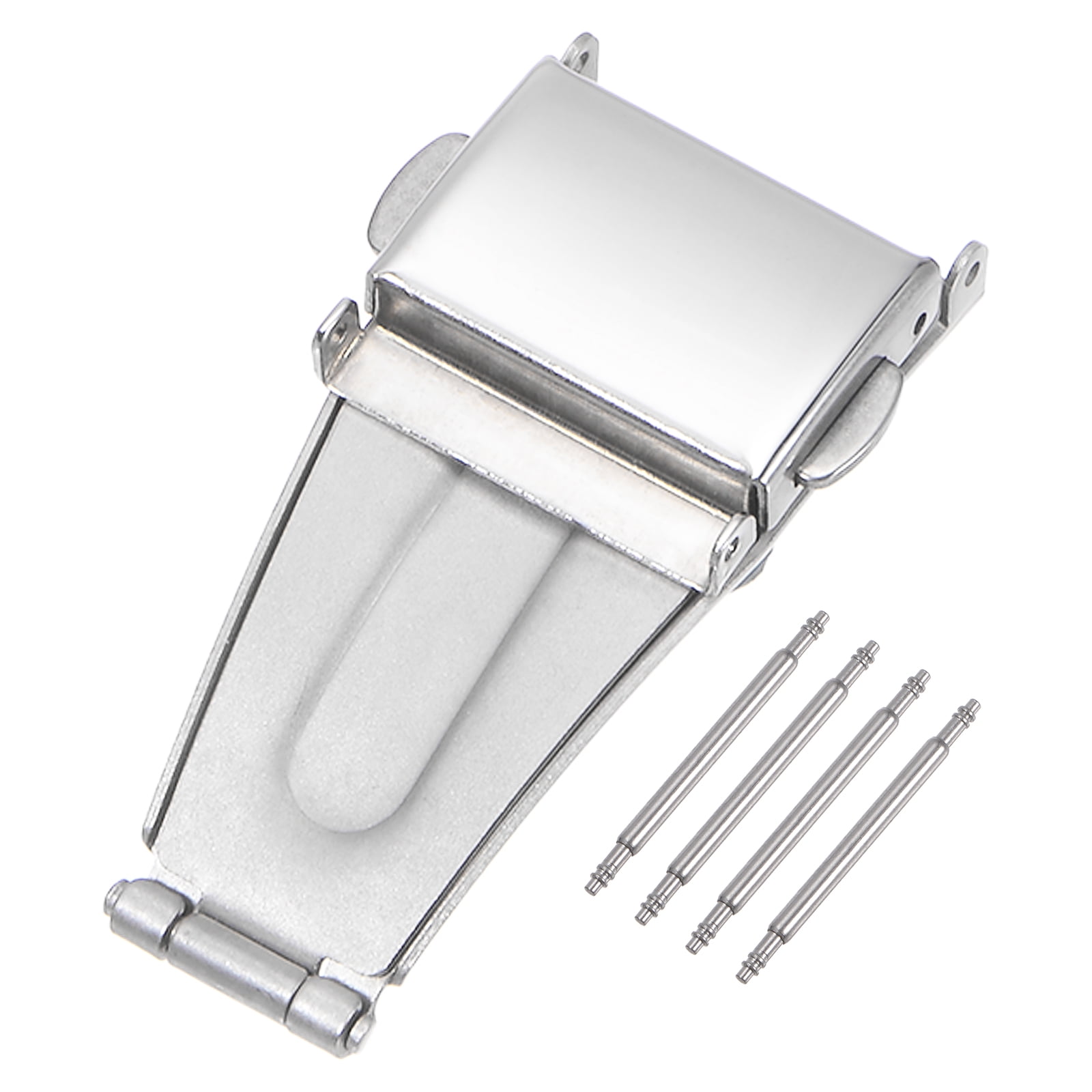 Uxcell Watch Deployment Clasp Push Button Buckle 16mm Width Stainless ...