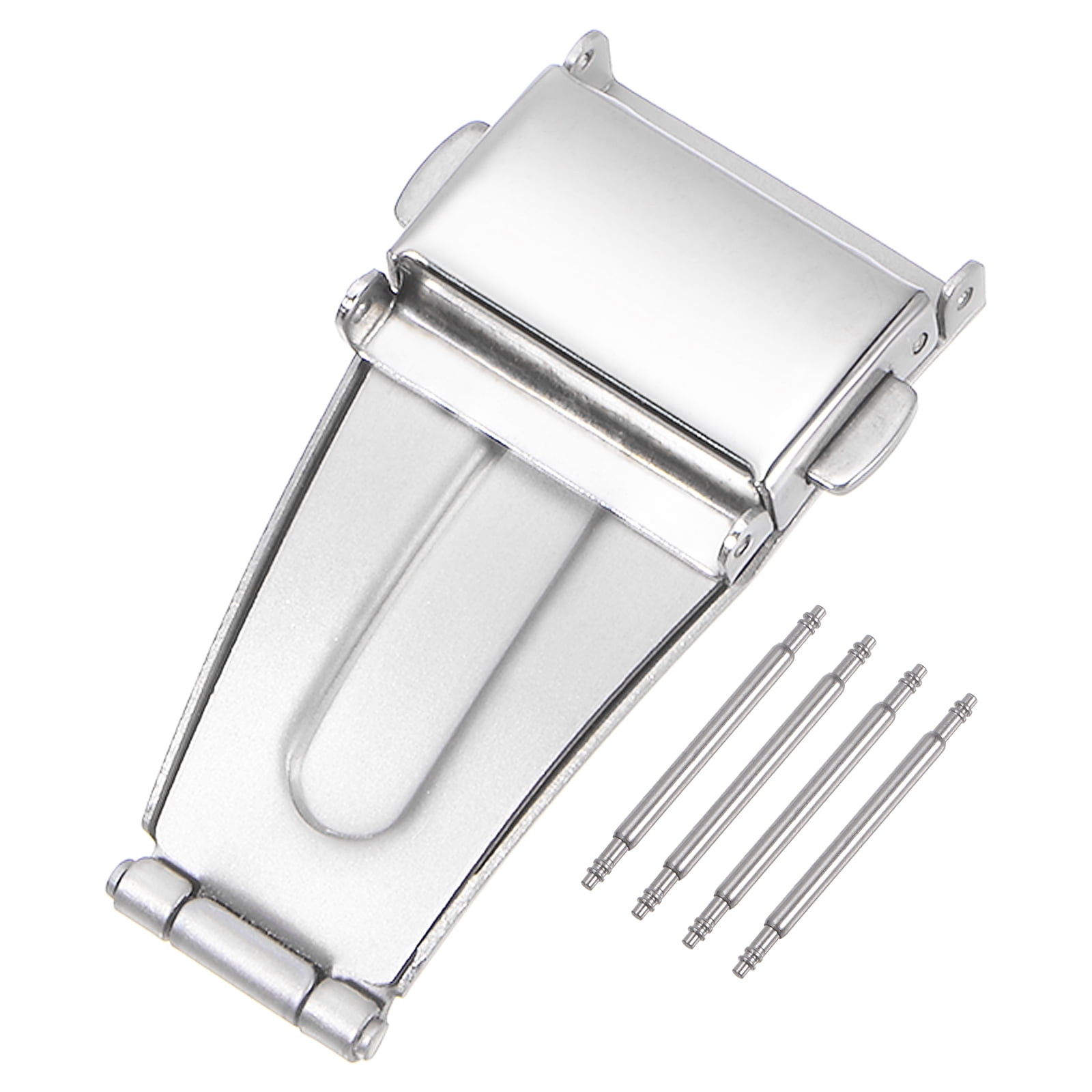 Uxcell Watch Deployment Clasp Push Button Buckle 17mm Width Stainless ...