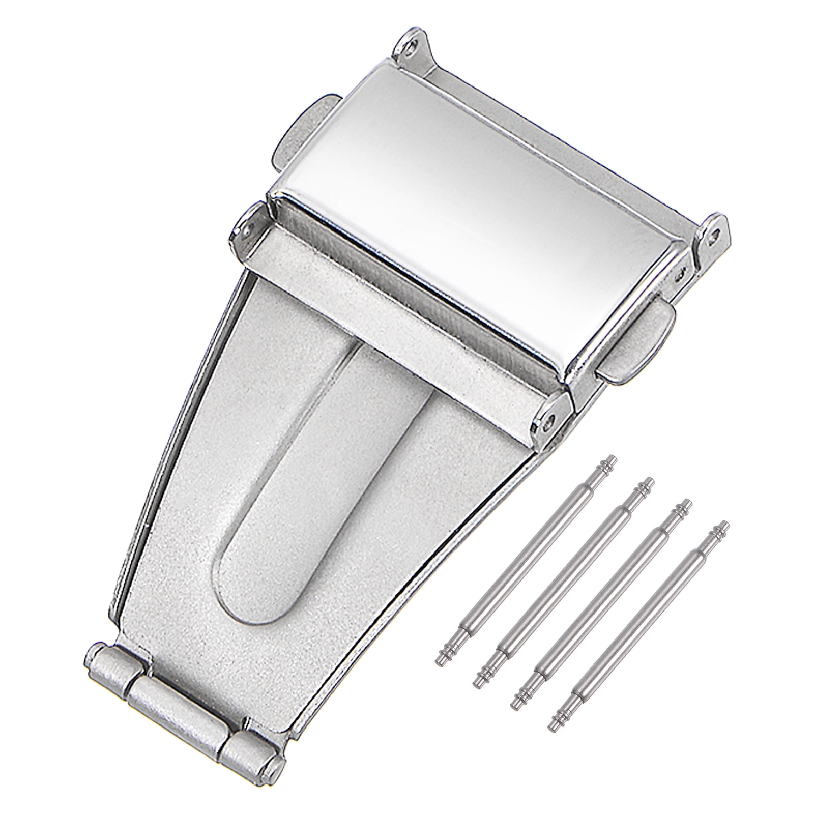 Uxcell Watch Deployment Clasp Push Button Buckle 19mm Width Stainless ...