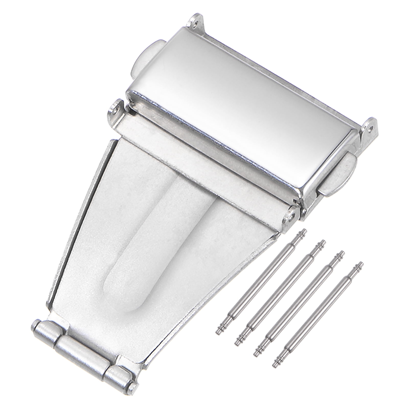 Uxcell Watch Deployment Clasp Push Button Buckle 22mm Width Stainless ...