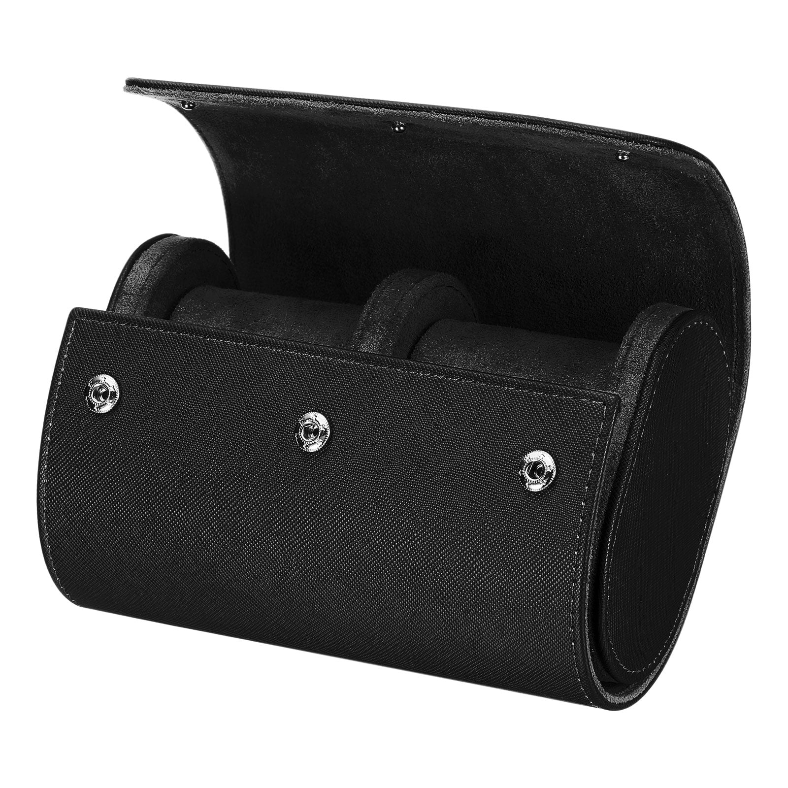 Uxcell Watch Roll Travel Case 2 Slots Portable Leather Watch Cases for ...