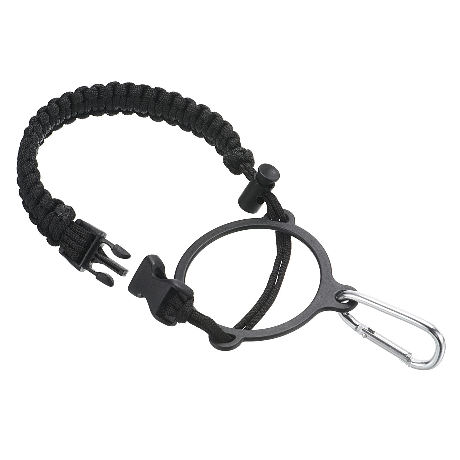 Uxcell Water Bottle Holder, Paracord Handle Strap Carrier Black ...