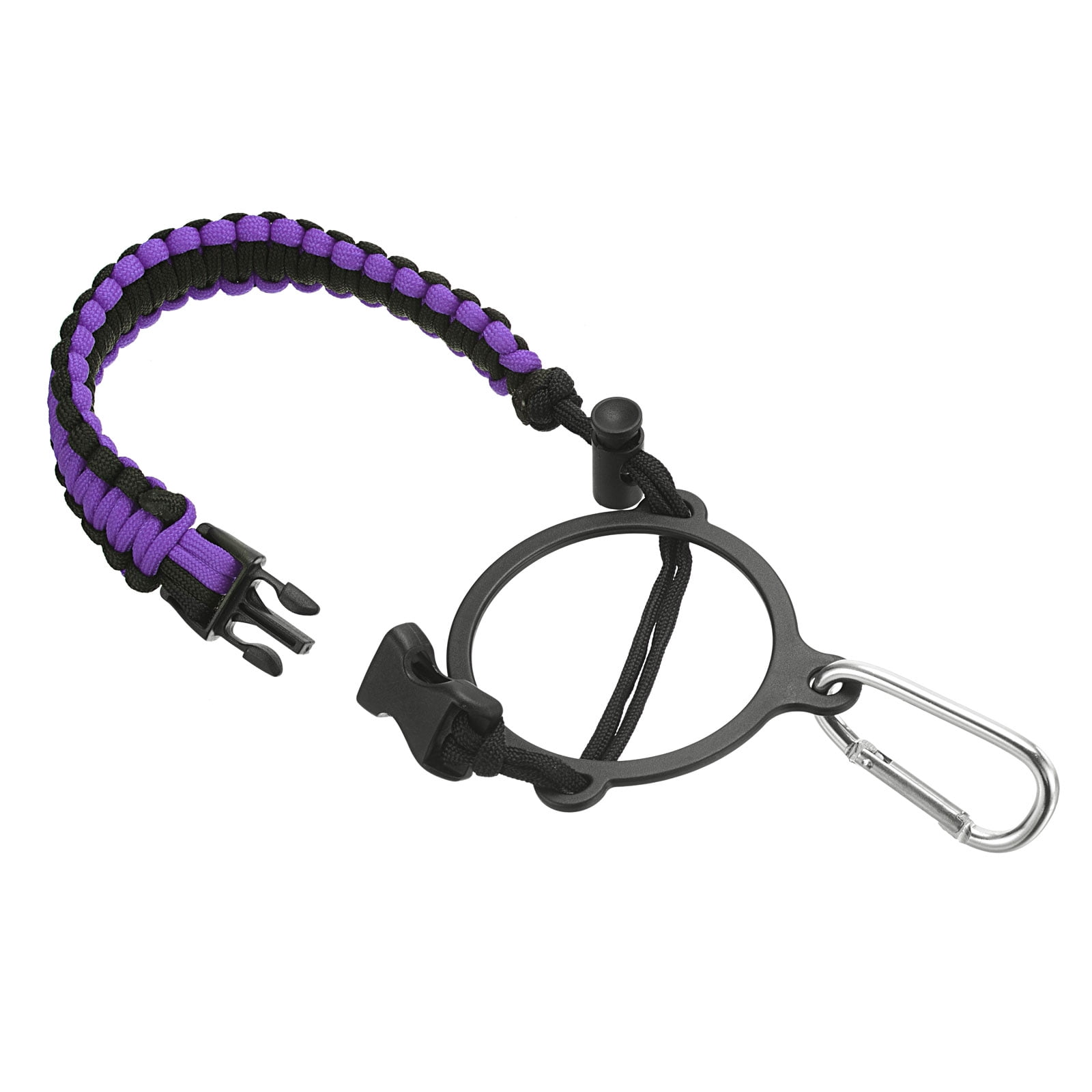 Uxcell Water Bottle Holder, Paracord Handle Strap Carrier Purple, Black ...