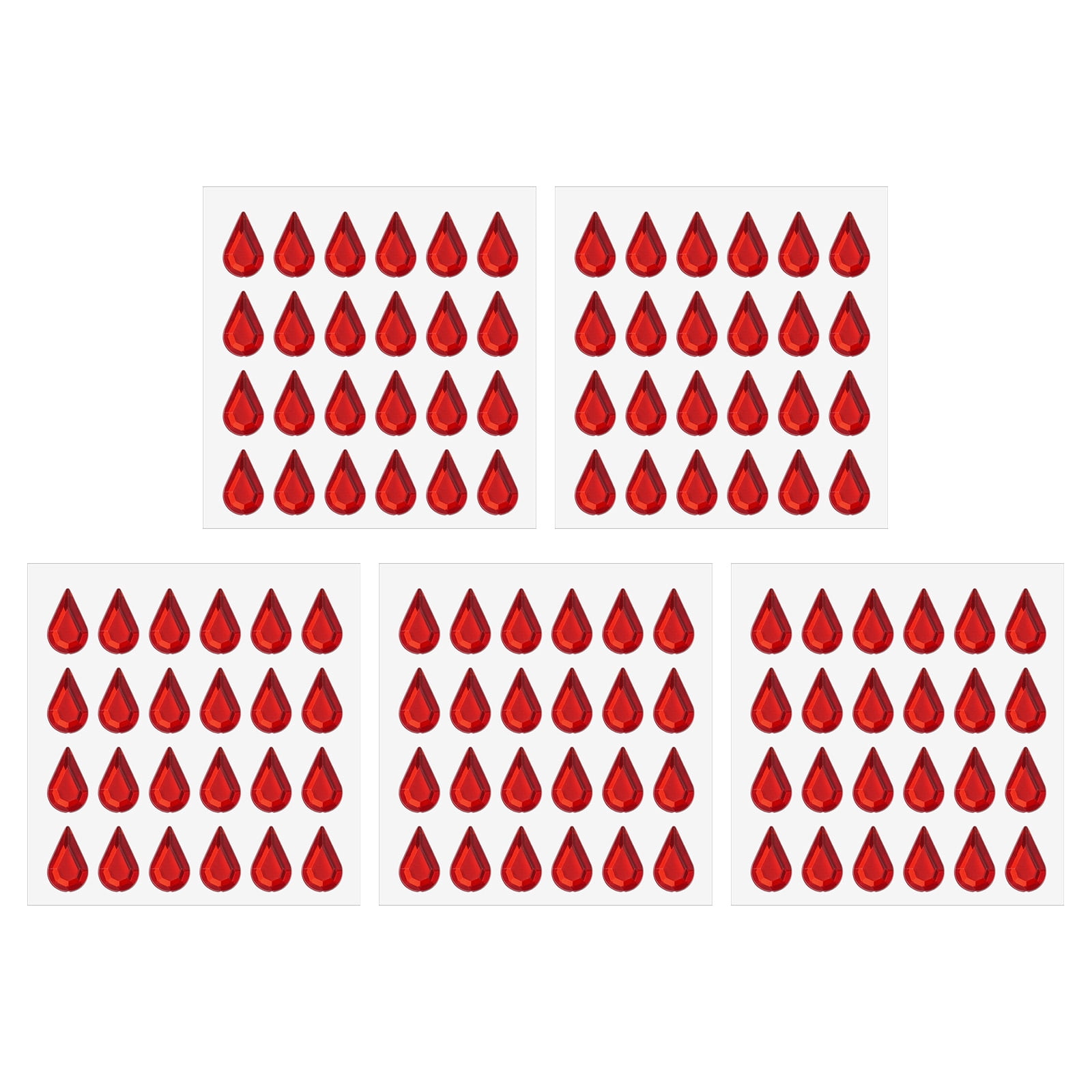 Uxcell Water Drop Self-Adhesive Rhinestone Stickers,Face Gems Jewel ...