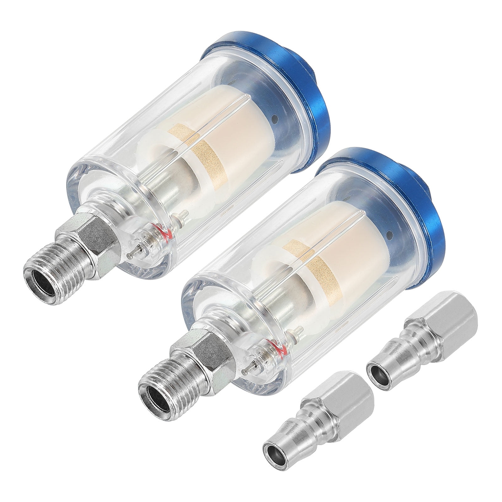 Uxcell Water Oil Separator Filter, 2 Pack G 1/4" Male & Female Thread ...