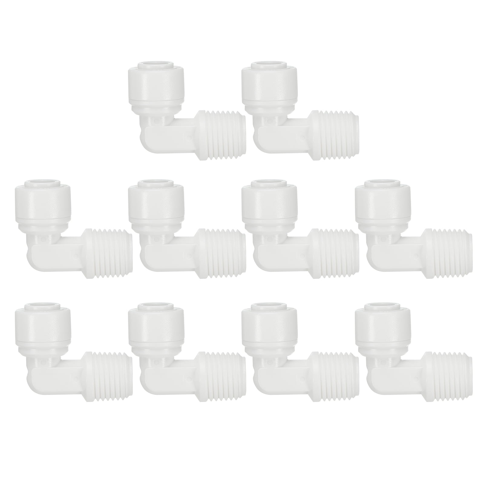 Uxcell Water Purifier Elbow Quick Connector 1/4" NPT Male x 1/4" OD ...