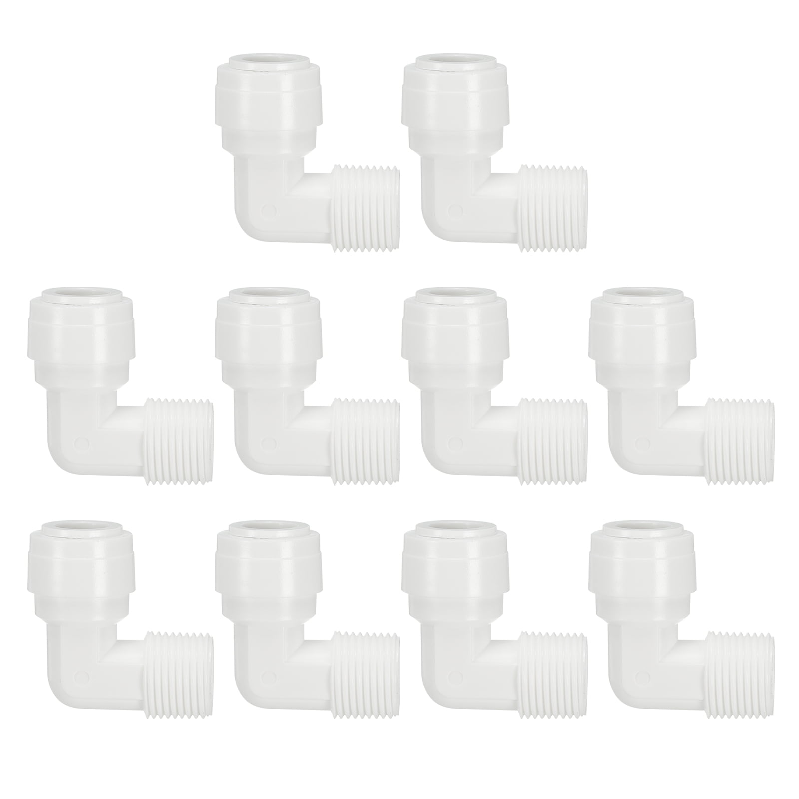 Uxcell Water Purifier Elbow Quick Connector 3/8" NPT Male x 3/8" OD ...