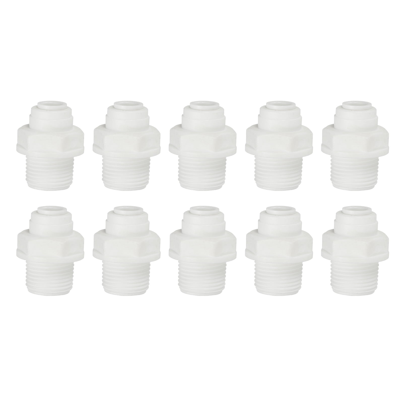 Uxcell Water Purifier Straight Quick Connector 3/8" NPT Male x 1/4" OD ...