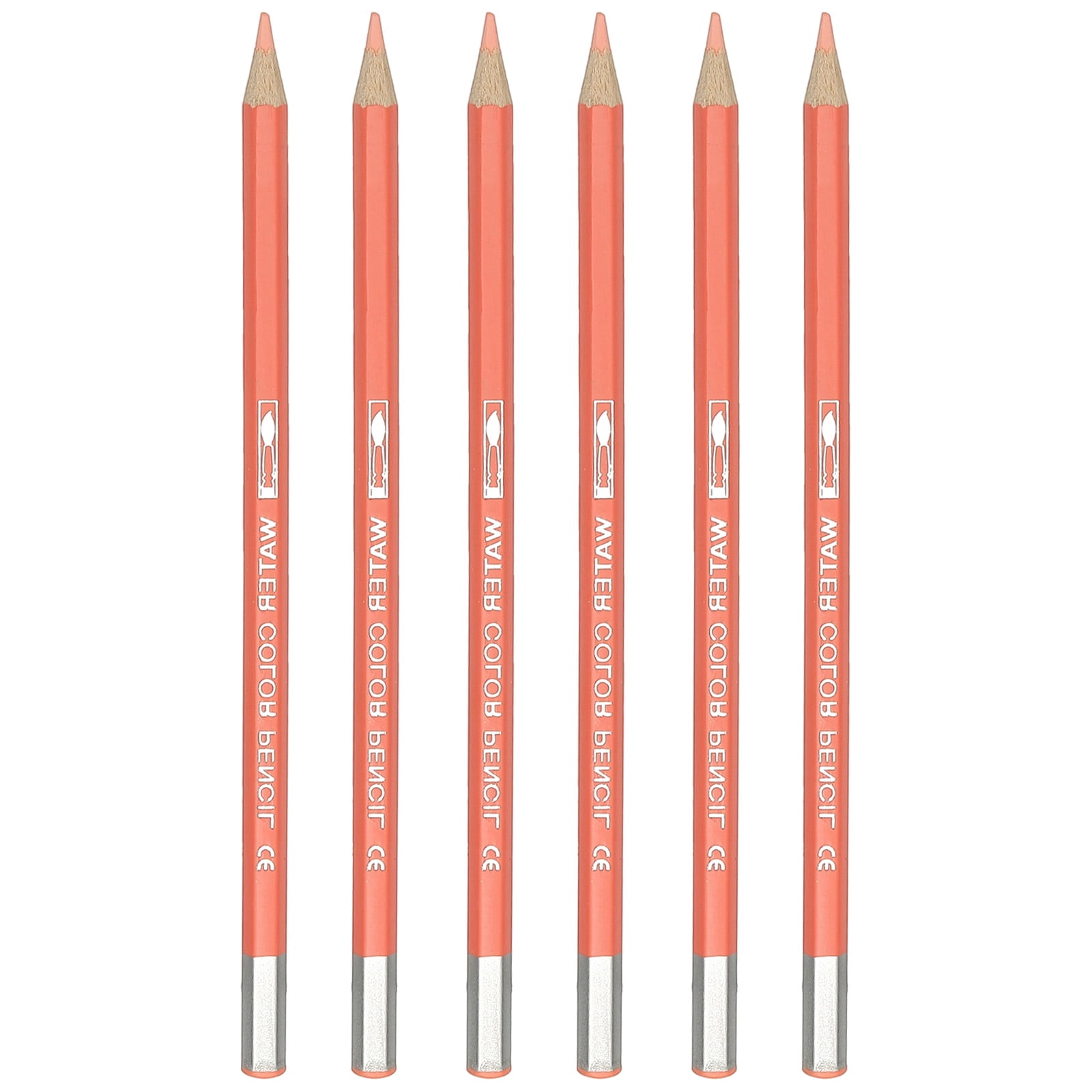Uxcell Watercolor Pencil, 6Pcs Water Soluble Pencils for Blending, Coloring, Sketch Drawing ...