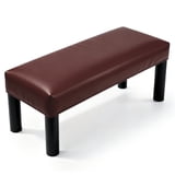 Uxcell Waterproof Dining Bench Cover, Stretch PU Leather Rectangular ...
