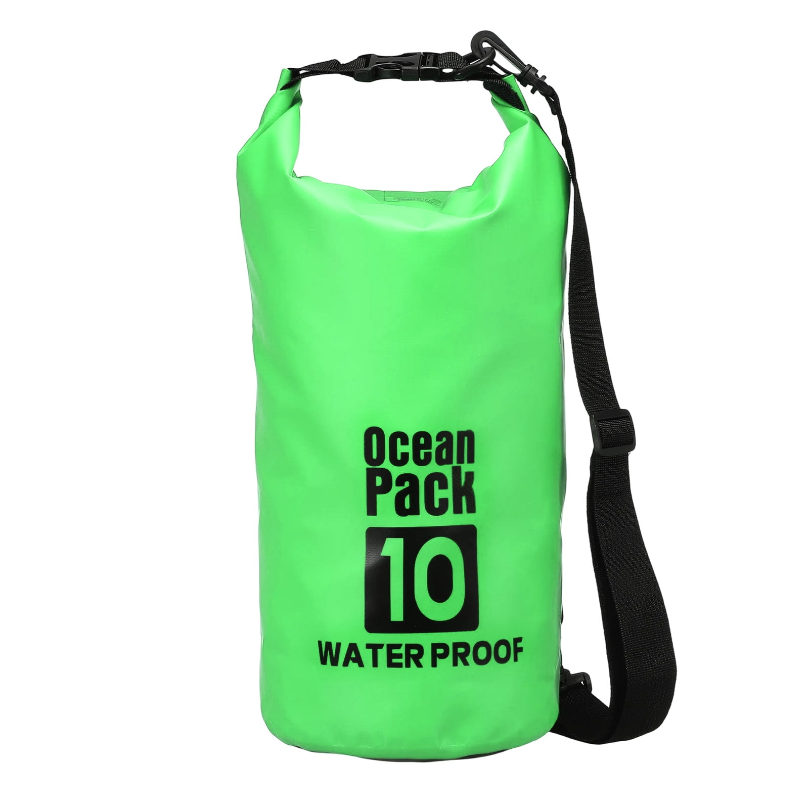 Uxcell Waterproof Dry Bag, Water Proof Bags with Whistle Green 10L ...