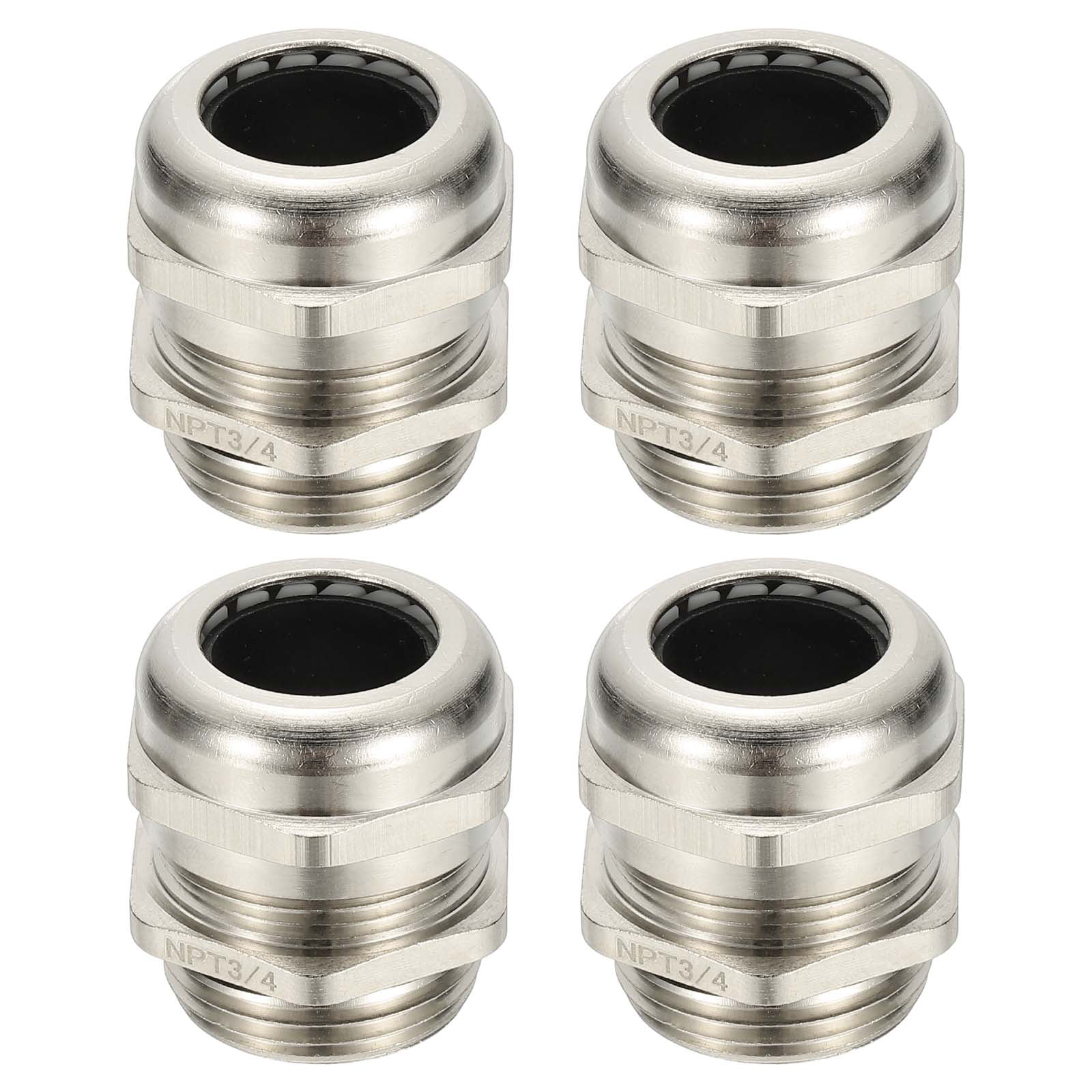 Uxcell Waterproof Electrical Cable Glands, NPT3/4 4 Pcs 1/2" to 5/7 ...