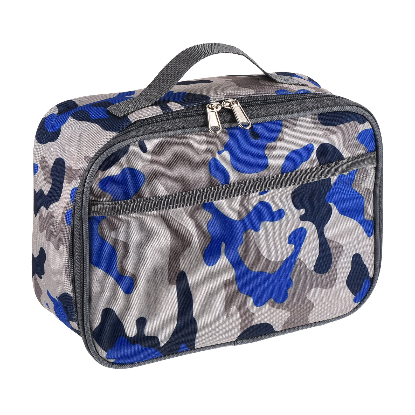 Uxcell Waterproof Lunch Box Bag with Pockets/Handle for Picnic, Blue ...