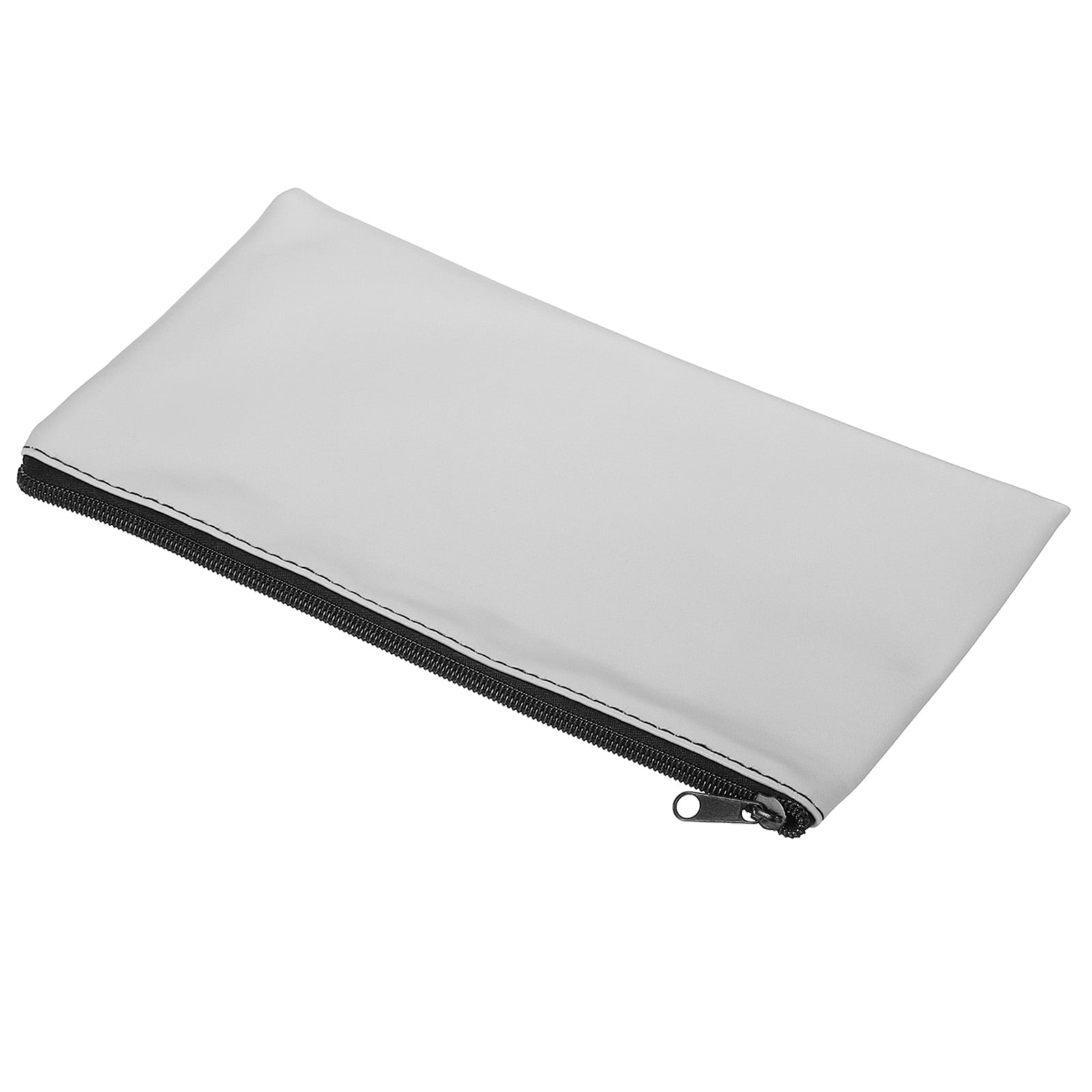 Uxcell Waterproof Zipper Bag Leatherette Compact Bills Pencil Pouch ...