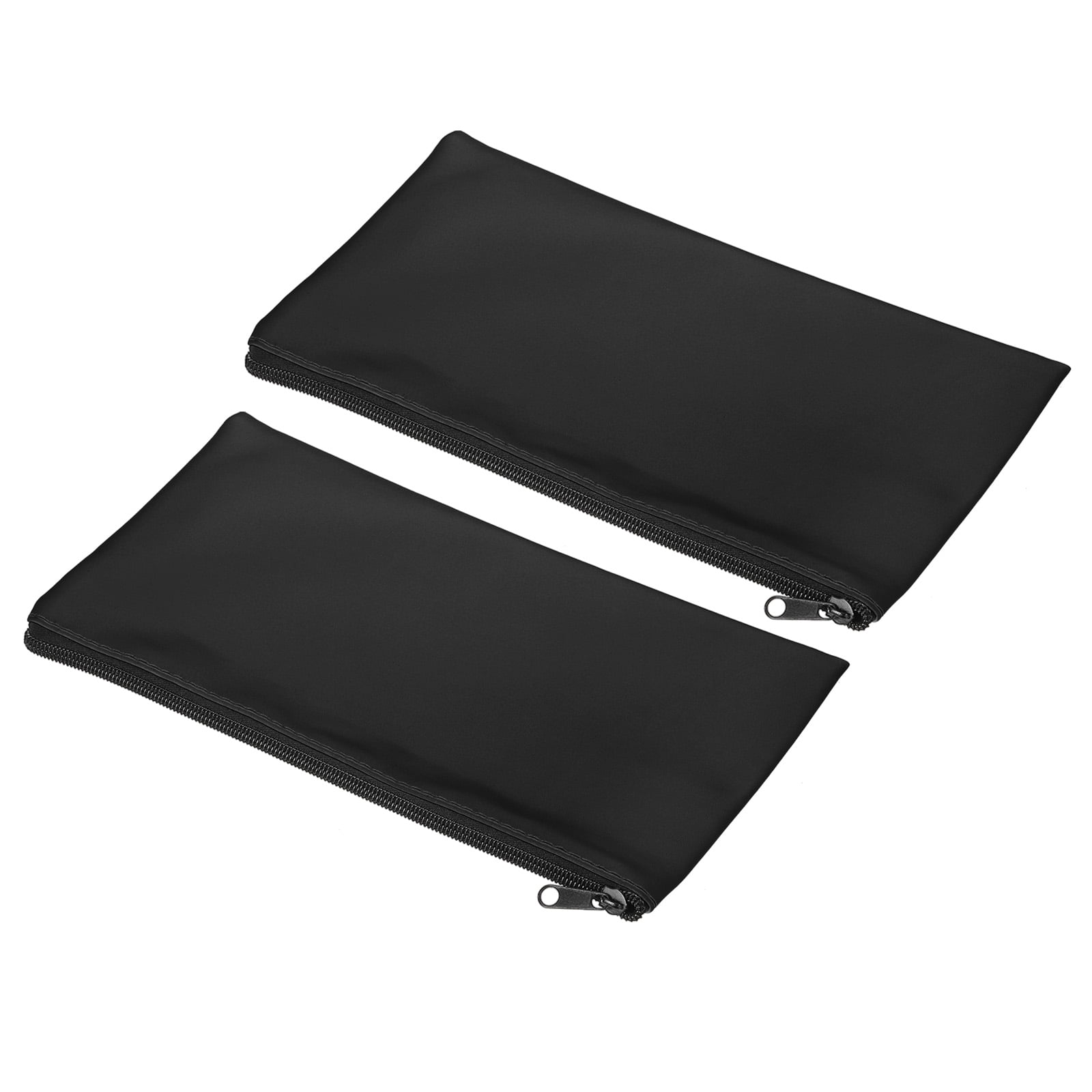 Uxcell Waterproof Zipper Bags Leatherette Compact Bills Pencil Pouch ...
