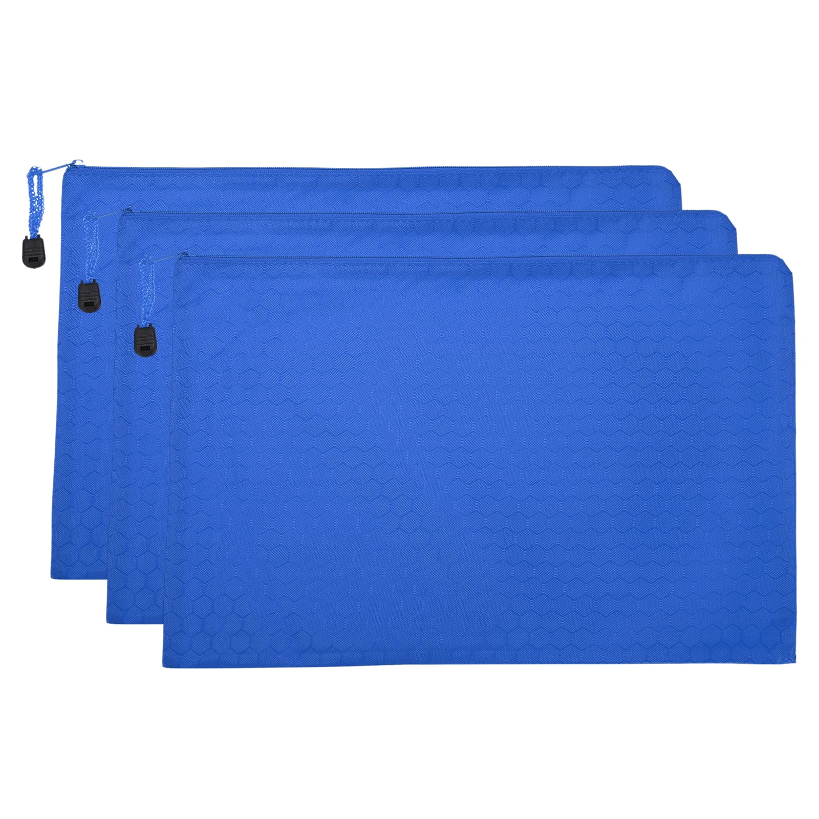 Uxcell Waterproof Zipper File Bags, A4 Document Holders for Office ...