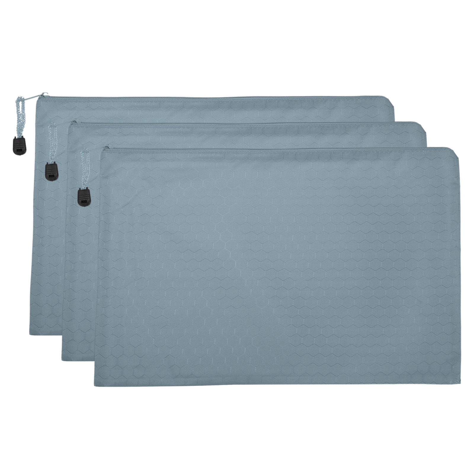Uxcell Waterproof Zipper File Bags, A4 Document Holders for Office ...