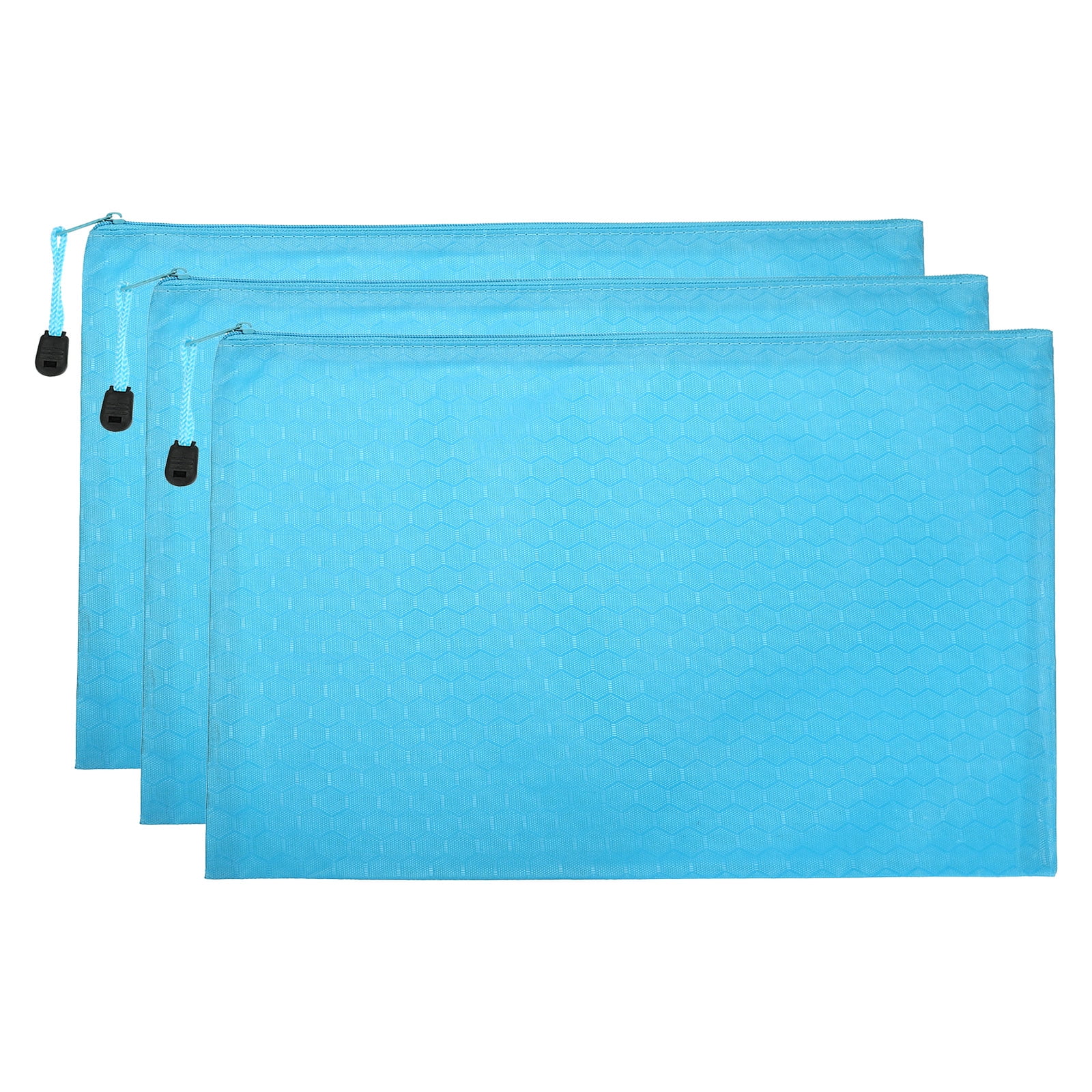 Uxcell Waterproof Zipper File Bags, A4 Document Holders for Office ...