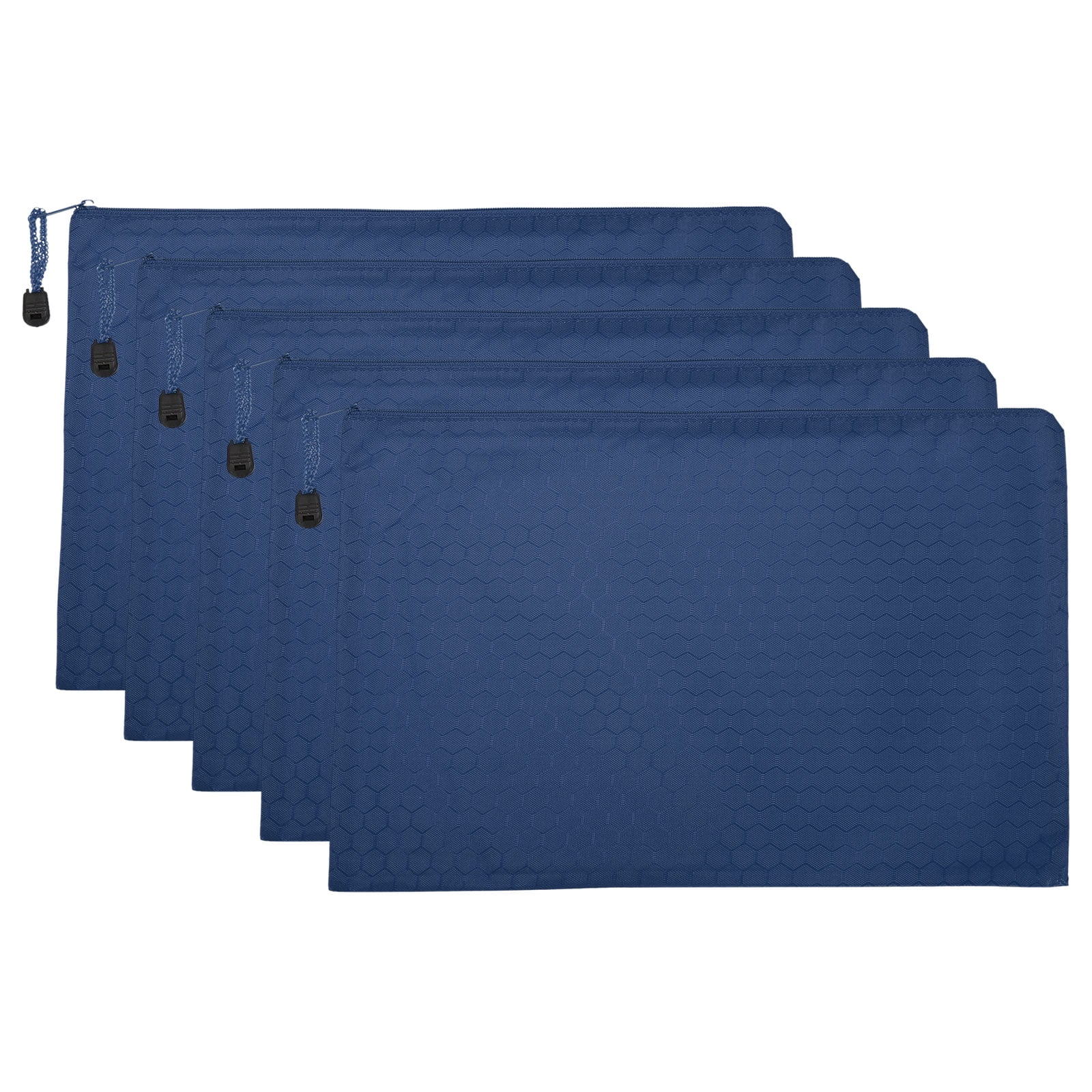 Uxcell Waterproof Zipper File Bags, A4 Document Holders for Office ...