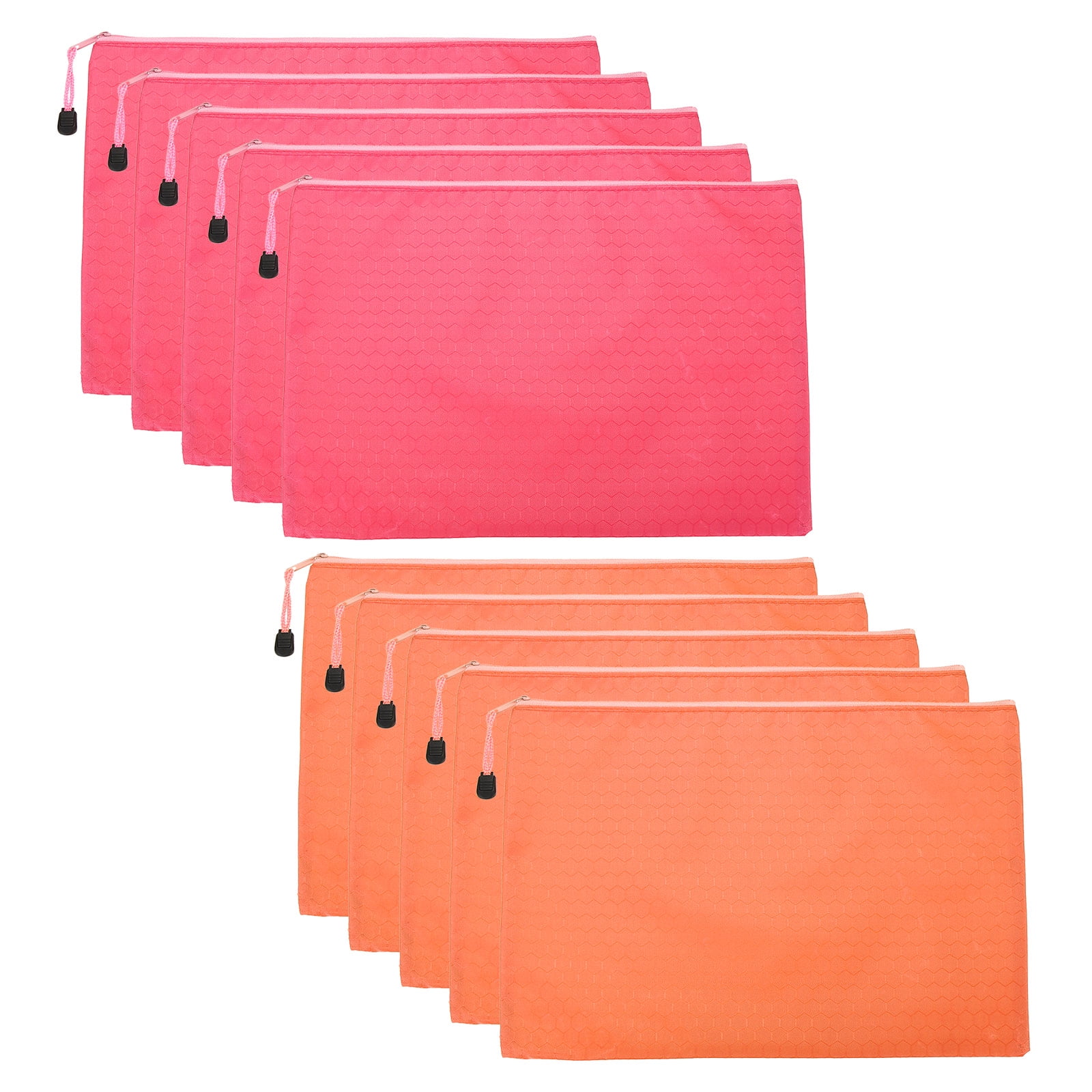 Uxcell Waterproof Zipper File Bags, A4 Document Holders for Office ...
