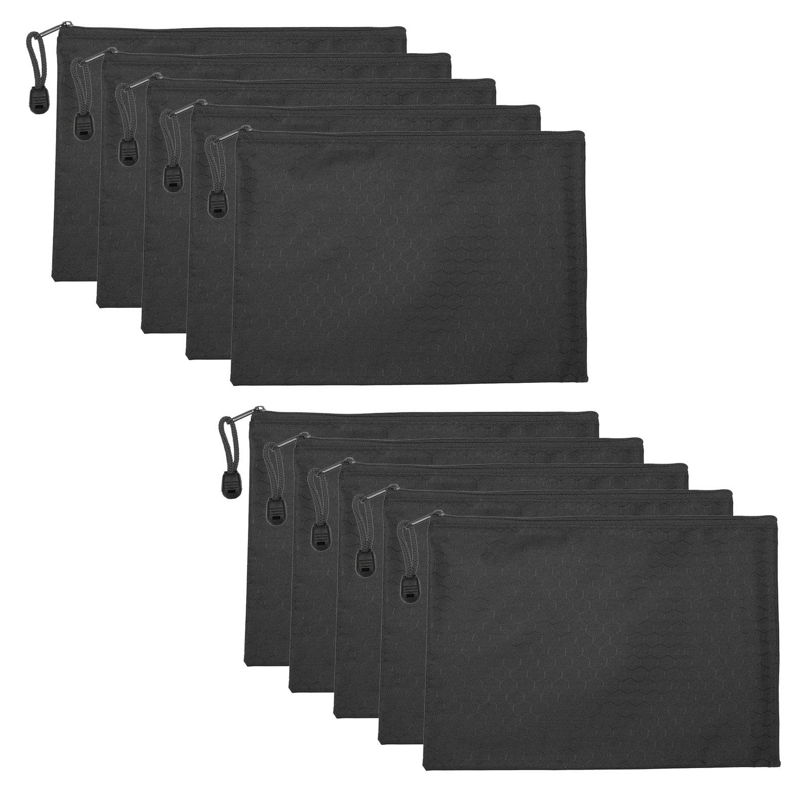 Uxcell Waterproof Zipper File Bags, A5 Document Holders for Office ...