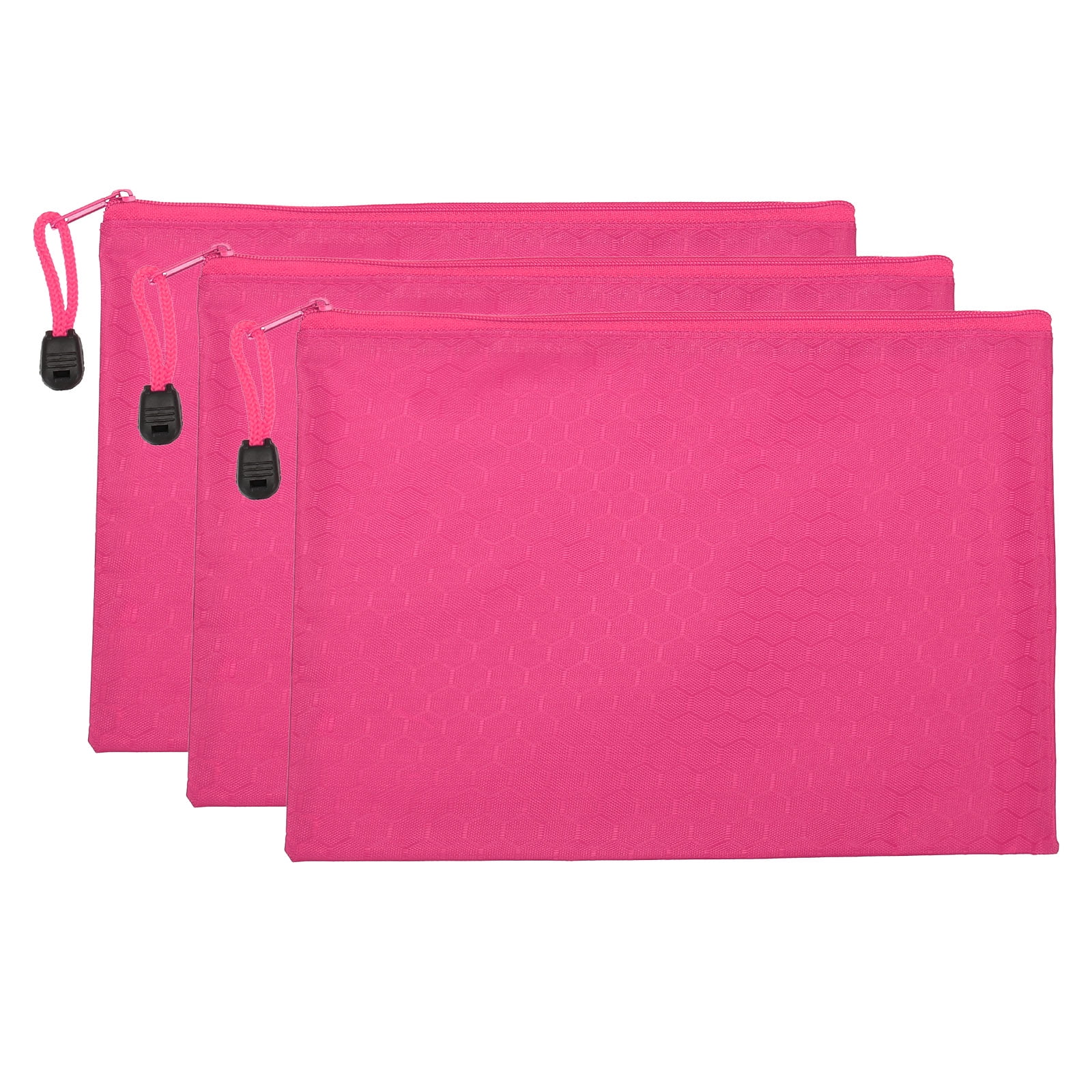 Uxcell Waterproof Zipper File Bags, A5 Document Holders for Office ...