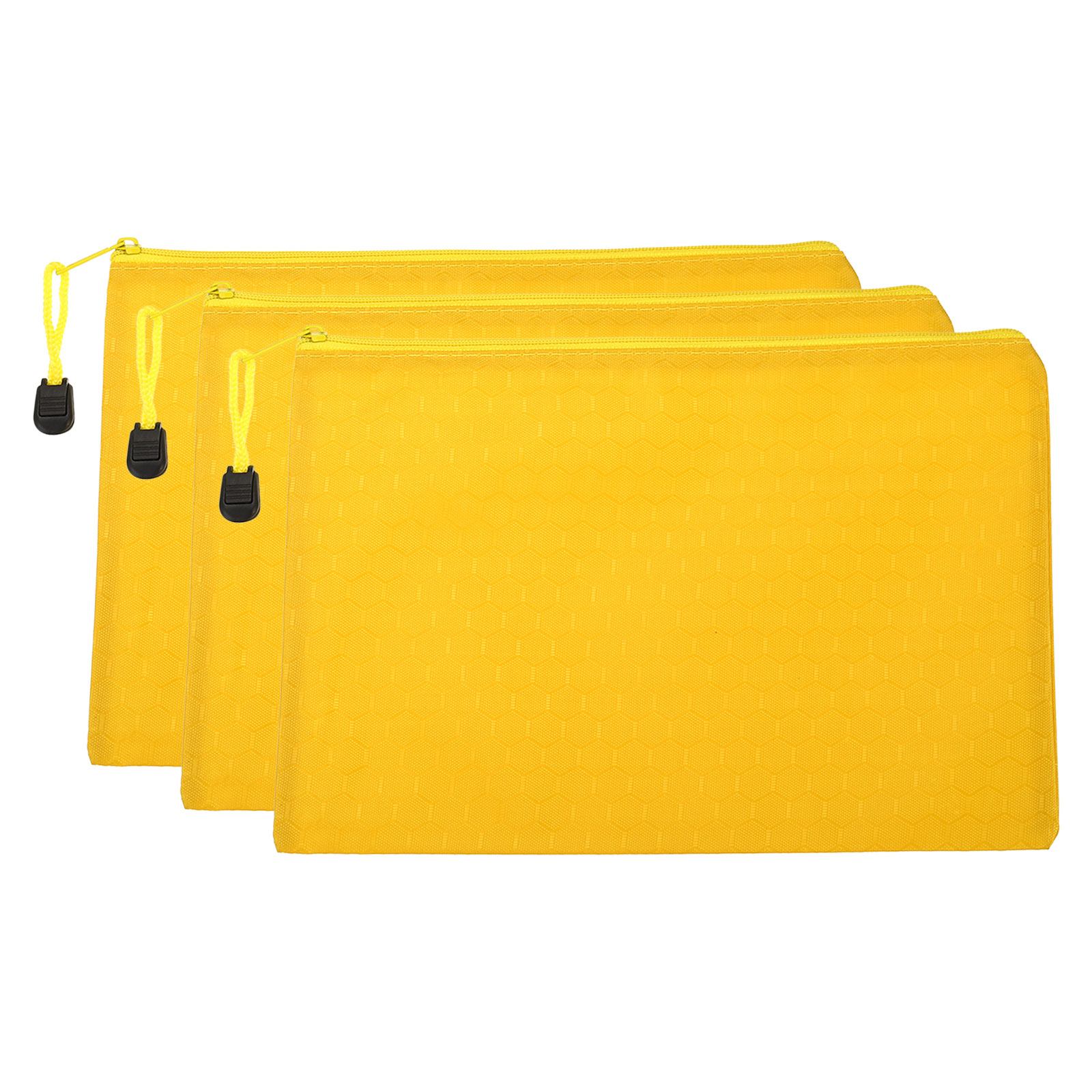 Uxcell Waterproof Zipper File Bags, A5 Document Holders for Office ...