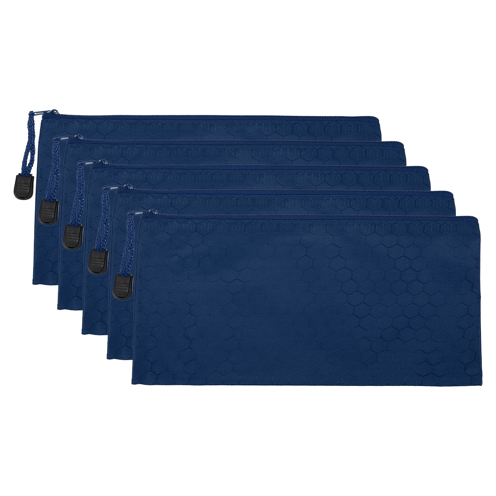 Uxcell Waterproof Zipper File Bags, A6 Document Holders for Office ...