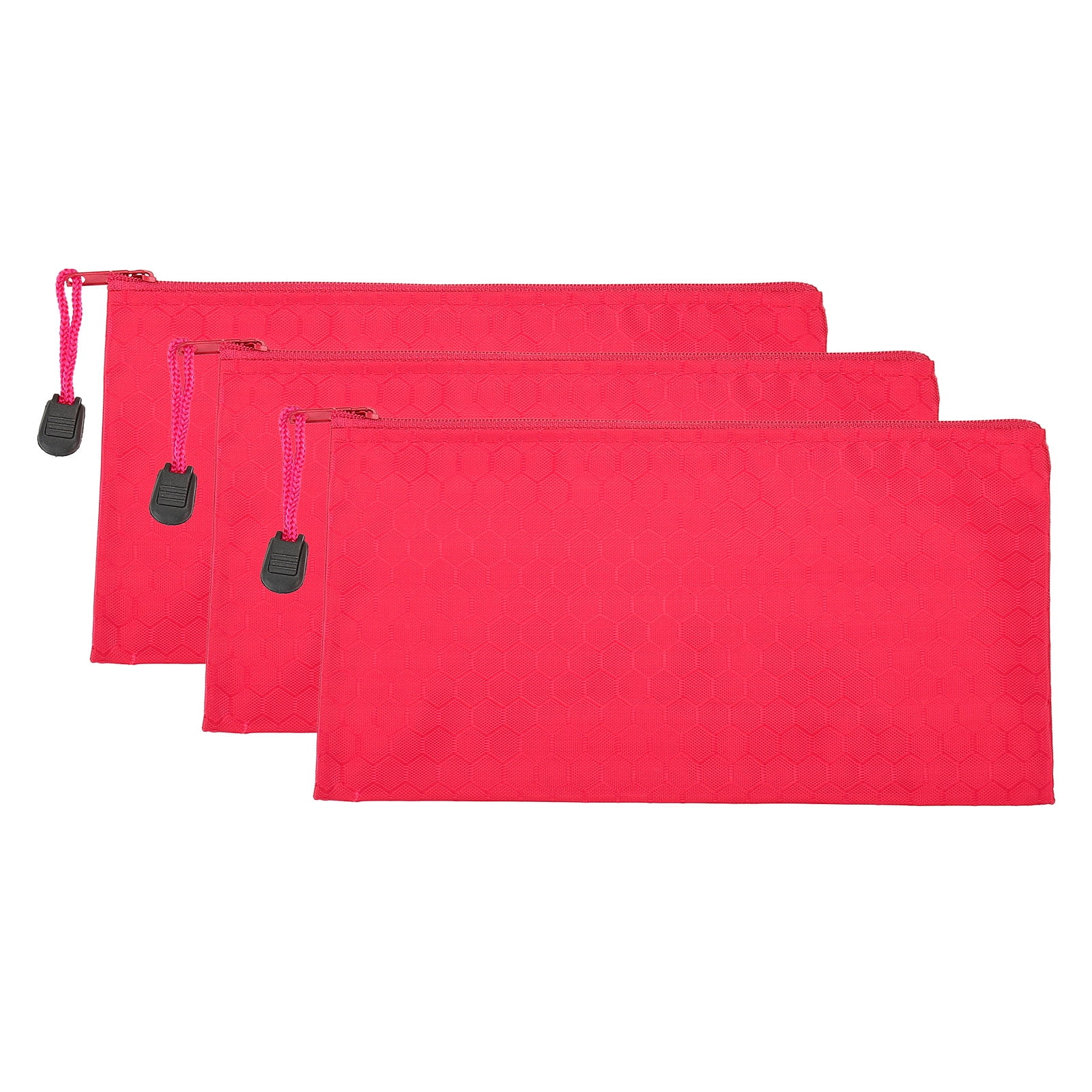 Uxcell Waterproof Zipper File Bags, A6 Document Holders for Office ...