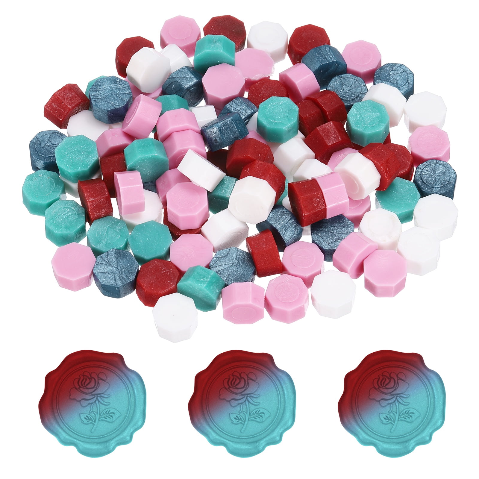 Uxcell Wax Seal Beads, 400 Pcs Hexagon Sealing Beads Kit for Wax Seal ...