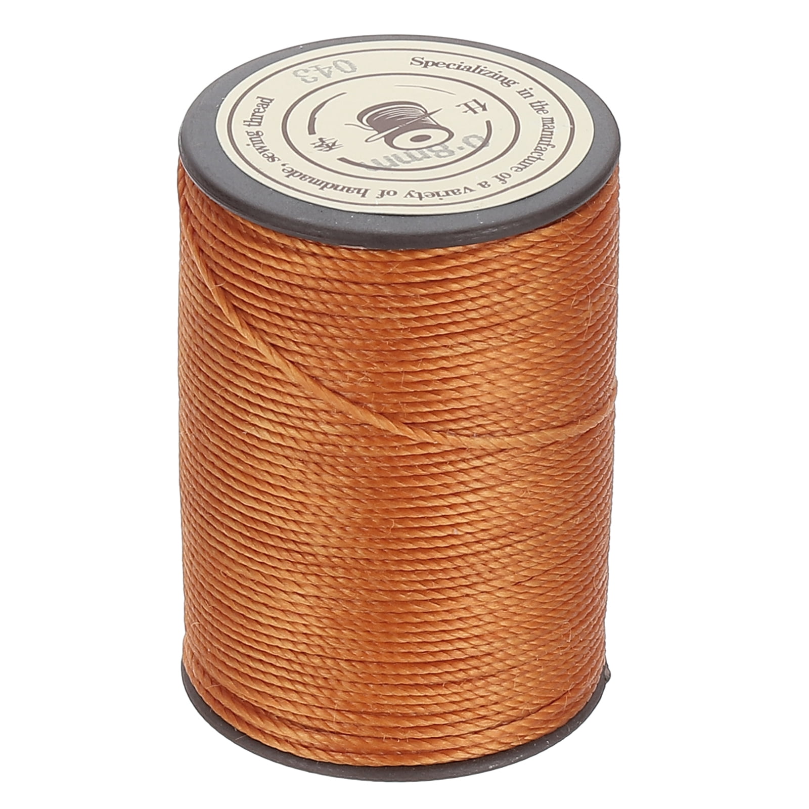 Uxcell Waxed Cord 0.8mm Coffee Waxed Polyester Cord 54 Yards String ...